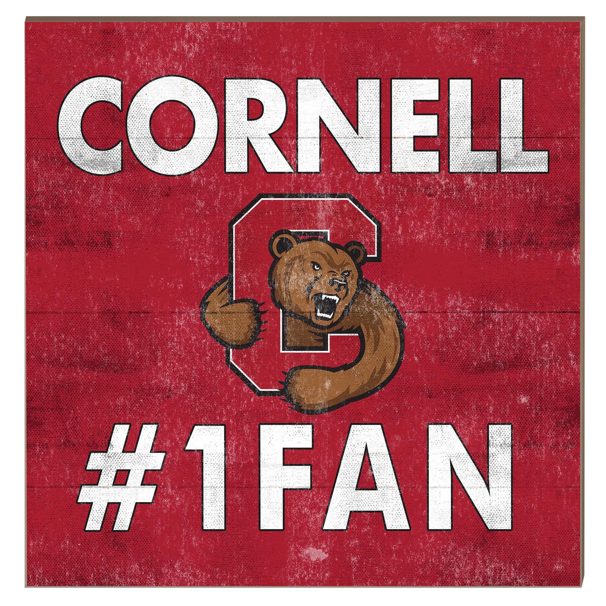 BIG Jardine - Cornell 10" x 10" #1 Fan Plaque - Red 200834869 - buy painting: prices, reviews ...