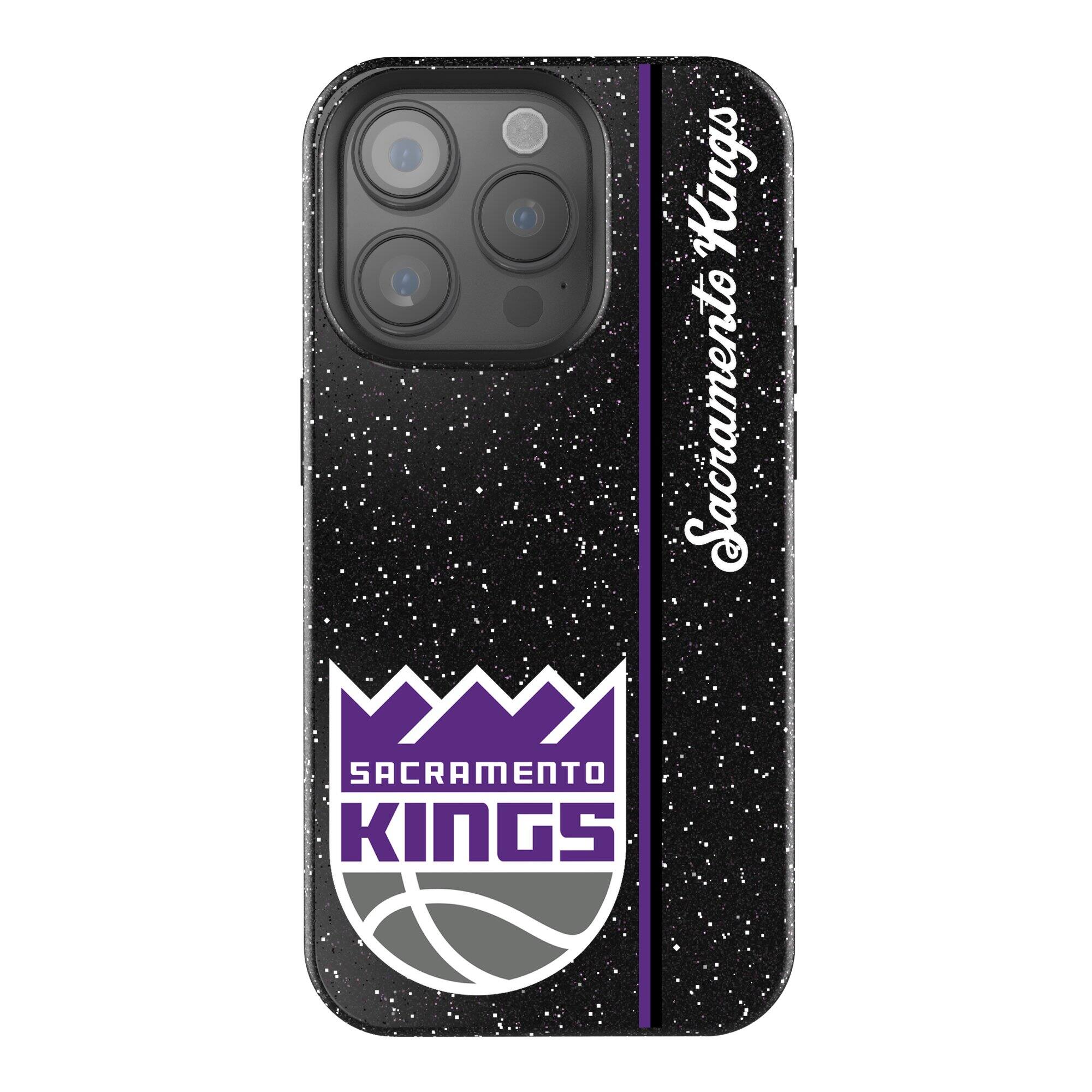 Keyscaper NBA Sacramento Kings Sidebar Bling iPhone Case 14 Plus Black ...