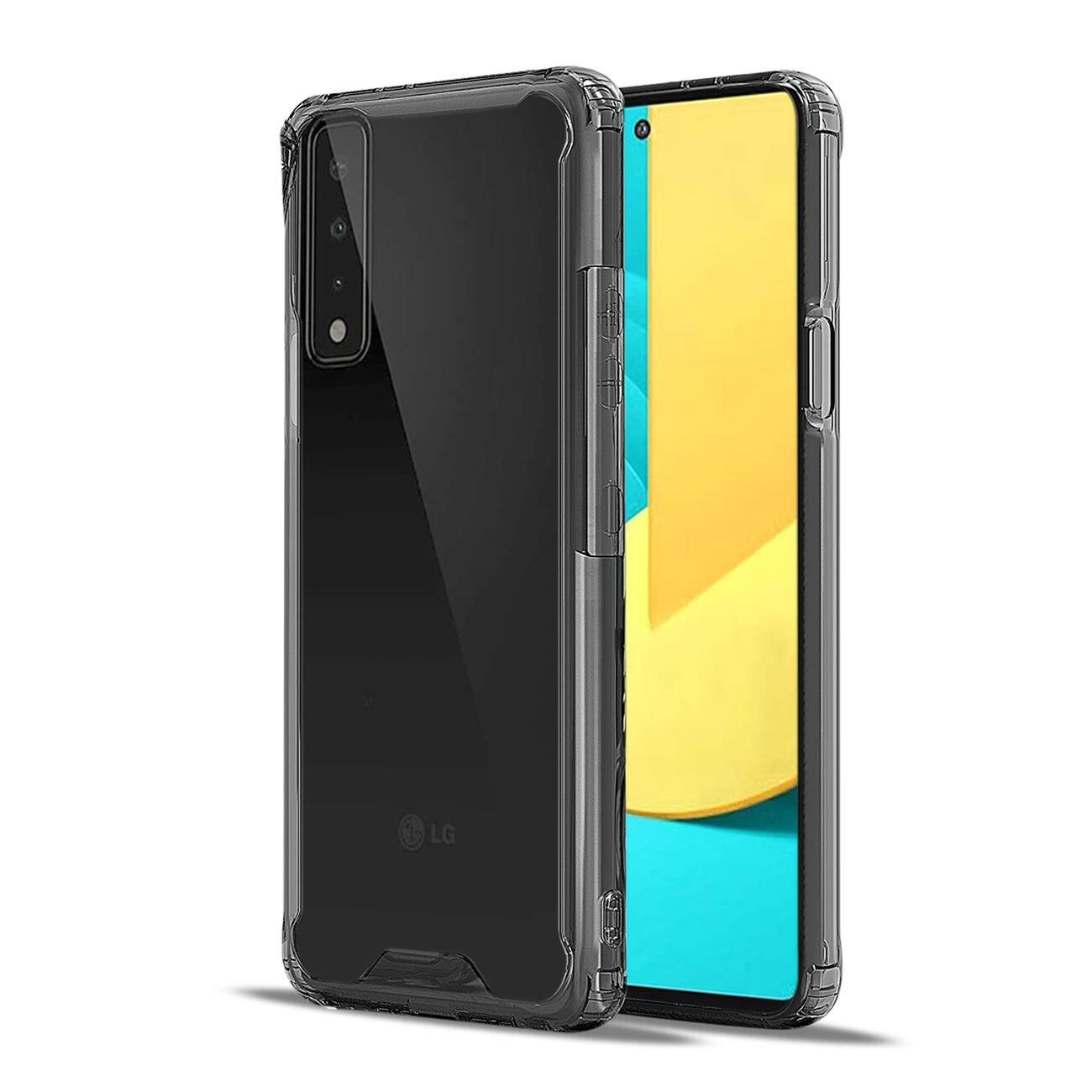 Reiko High Quality 2X Clean Pc And Tpu Bumper Case In For Lg Stylo 7 4G ...