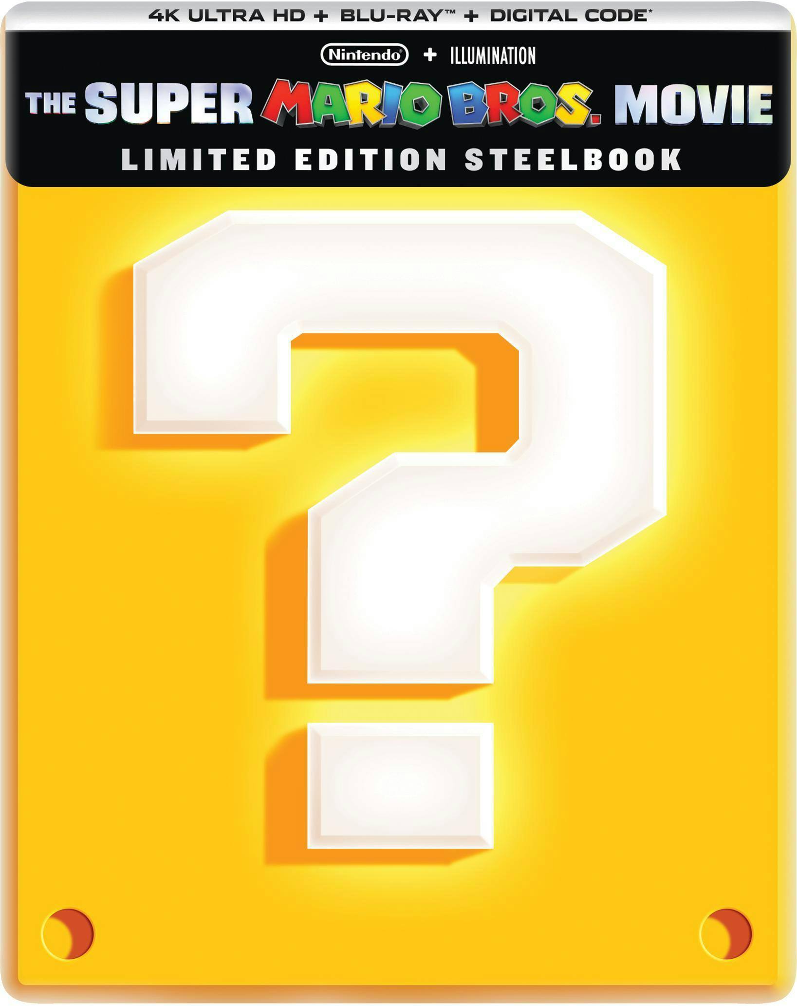 The Super Mario Bros. Movie Limited Edition Steelbook (4K Ultra HD + Blu ray + Digital) [UHD ...