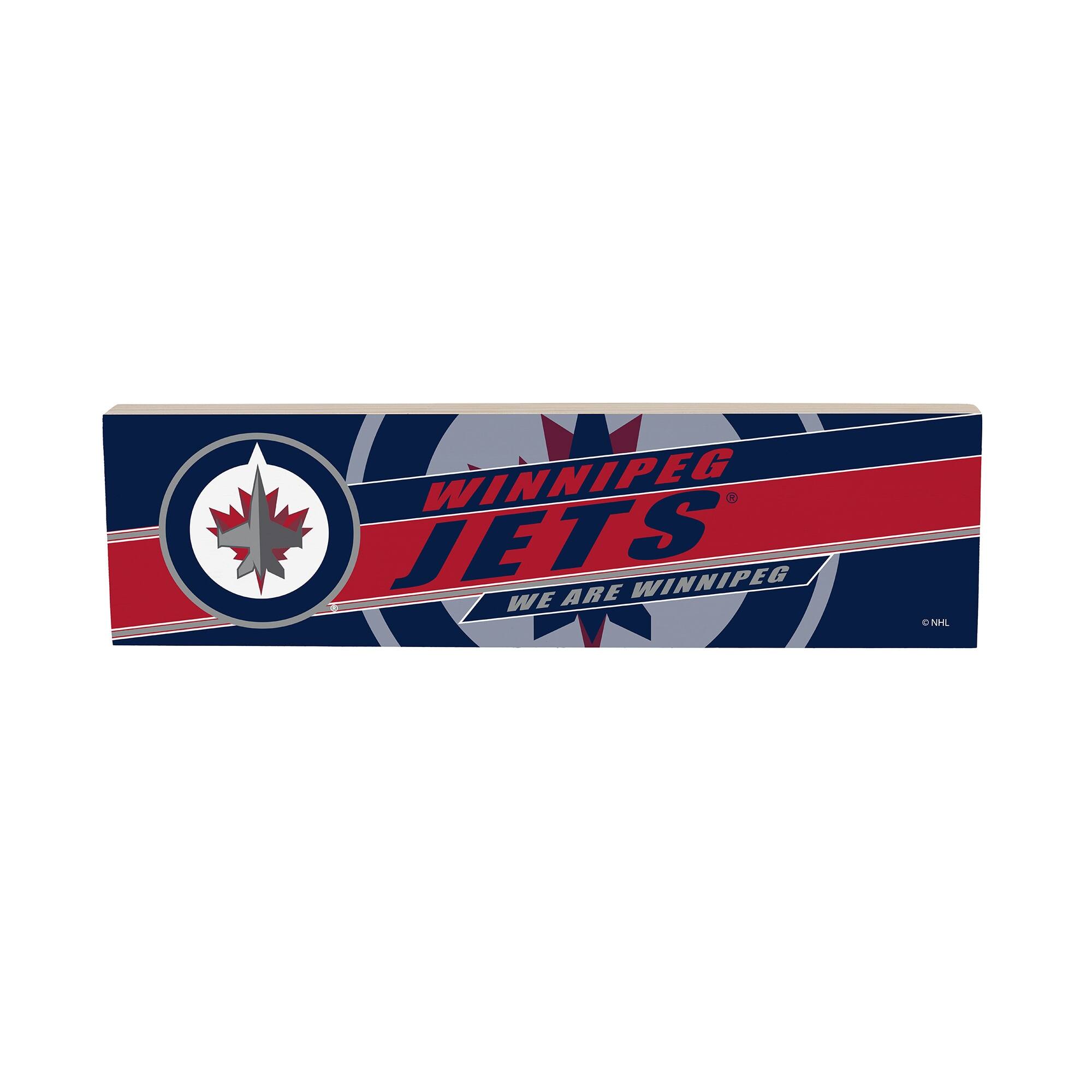 Evergreen Enterprises Winnipeg Jets 5" x 18" Shadow Logo Wood Mantle ...