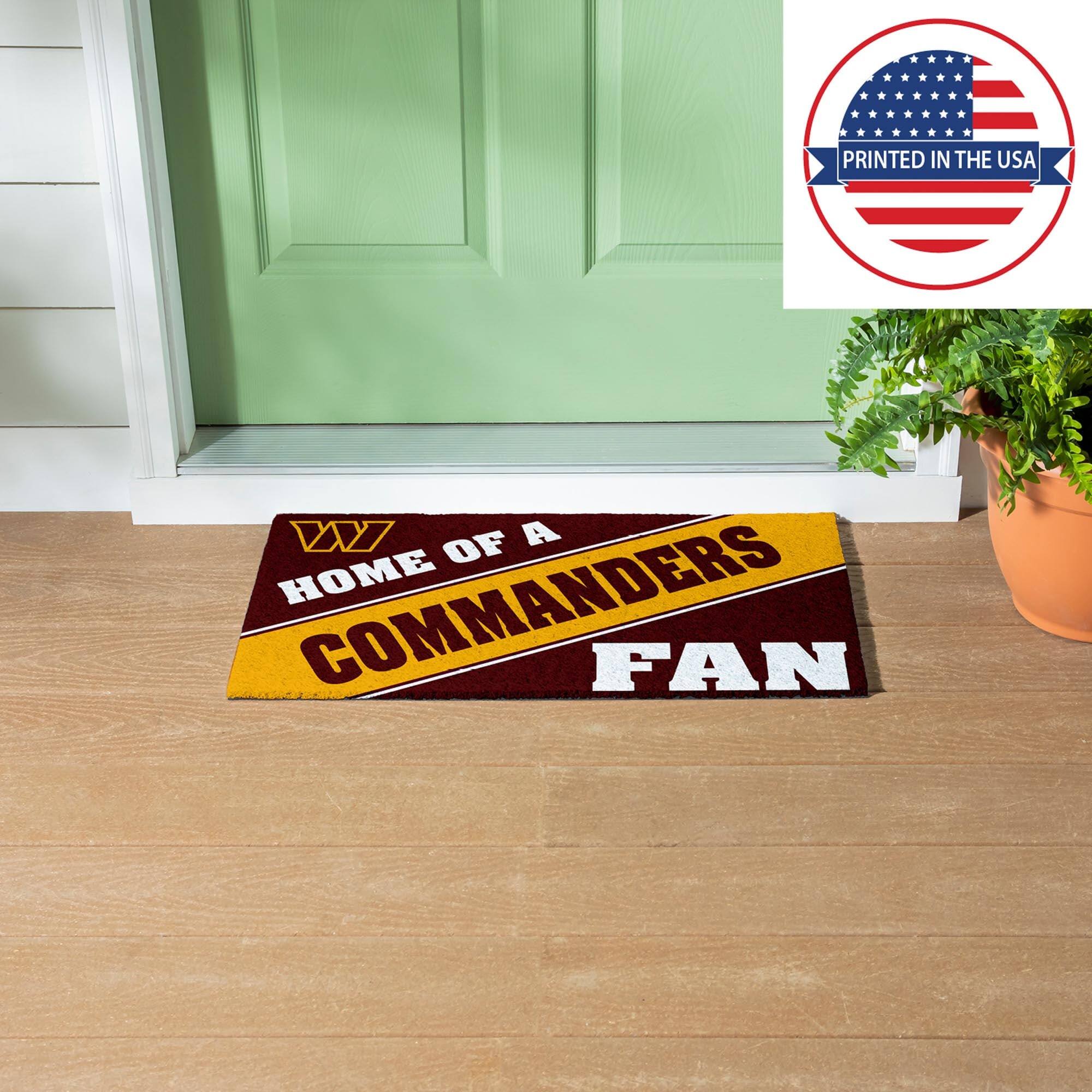 Evergreen Enterprises Washington Commanders 16" x 28" Coir Logo Doormat ...