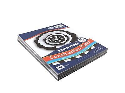 Tru Ray 9" x 12" Construction Paper, 144 Sheets/Pack (P6676) Black ...