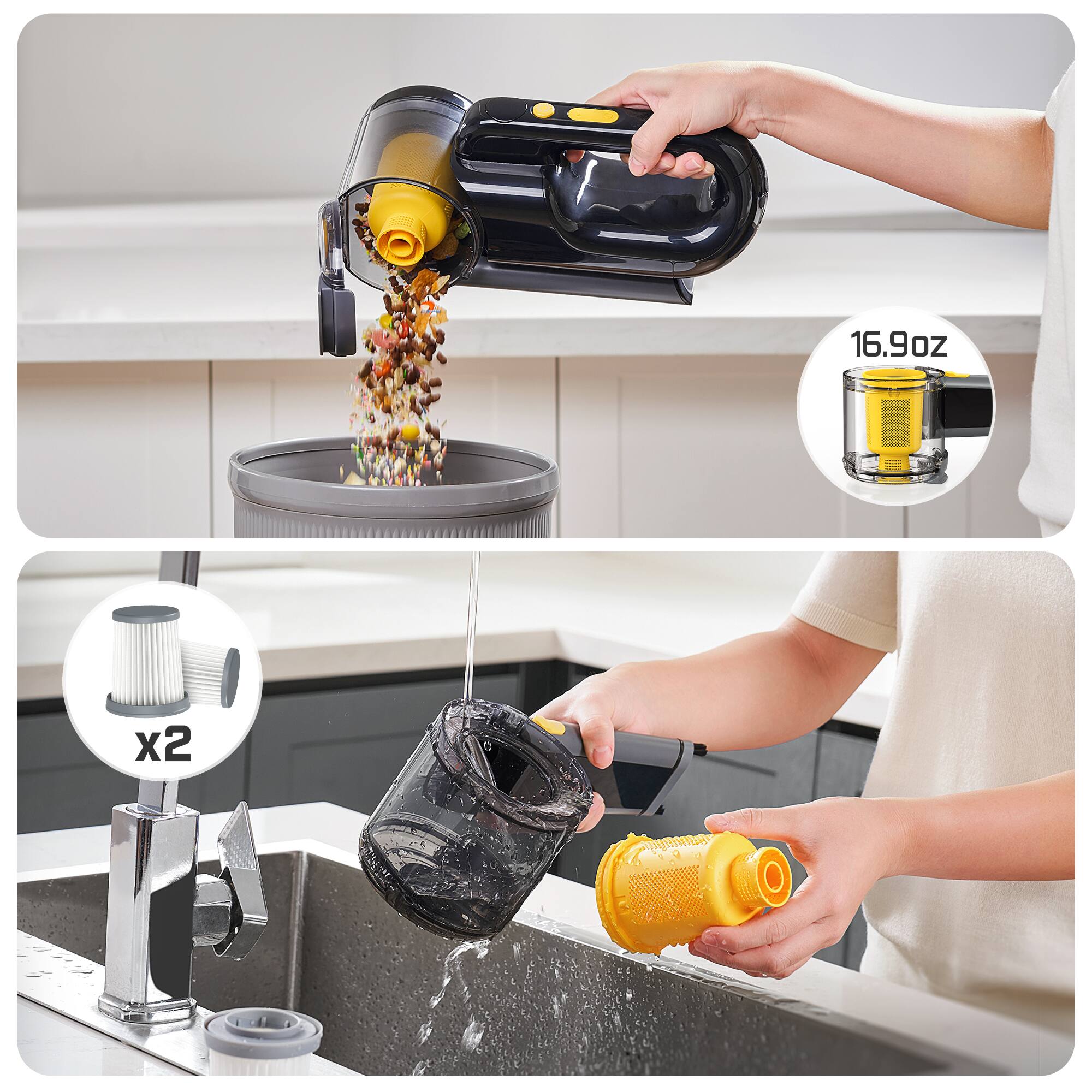 Best Buy: Fanttik Cordless Car Vacuum, Rechargeable, LED Display & LED ...