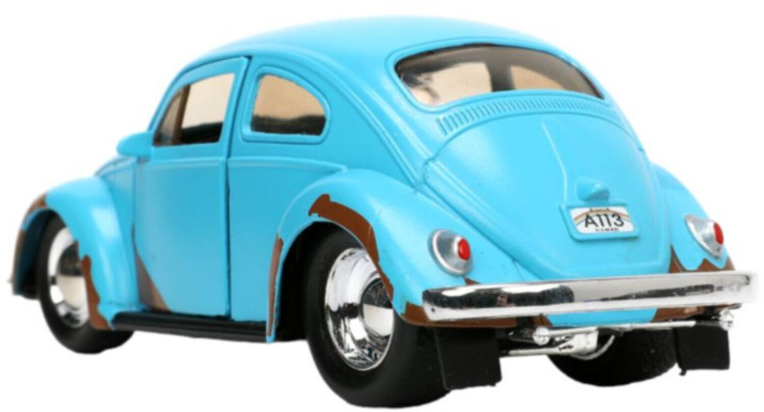 Jada Toys 1:32 Disney Stitch Hollywood Rides 1959 Blue Punch Buggy with ...