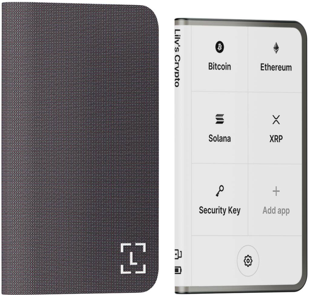 Ledger Stax Crypto Hardware Wallet with Folio Curved E Ink Touch Screen ...