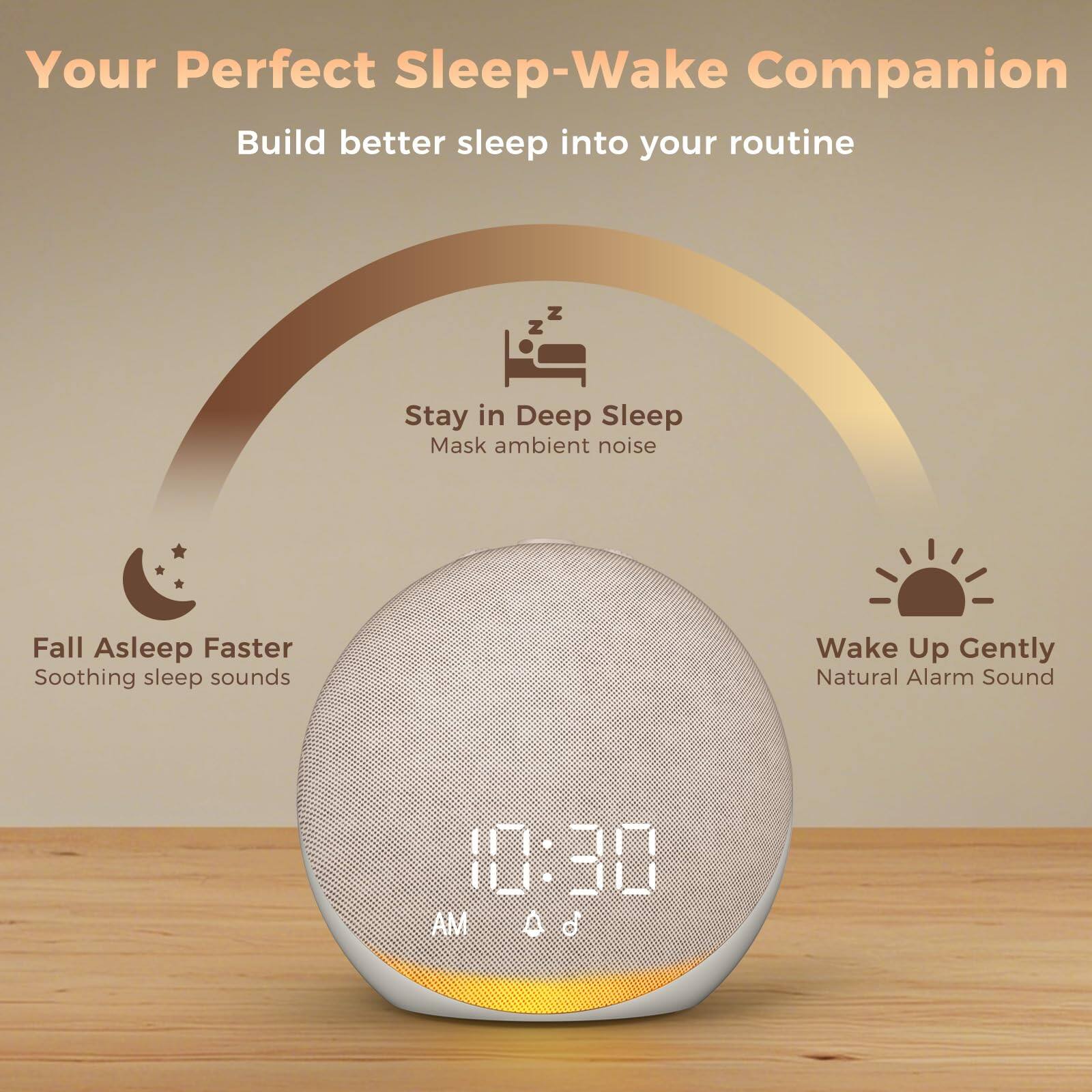 Dazzed Corner Alarm Clock,Wake Up Alarm with Bluetooth Speaker Putty ...