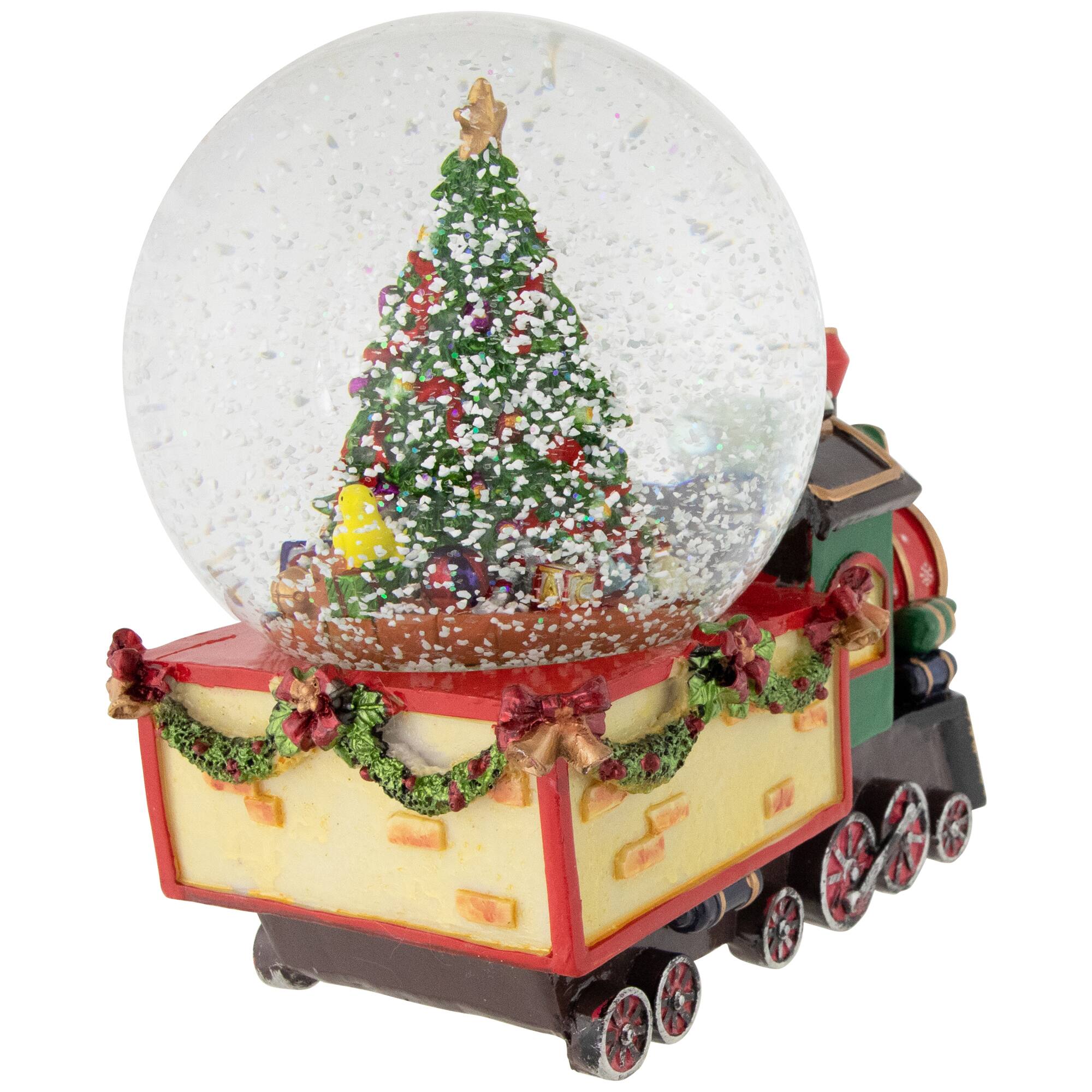 Northlight Elf Train Musical Christmas Snow Globe 8" Red 35243141 ...