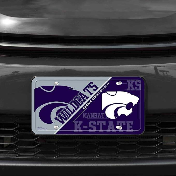 Rico Industries Kansas State Wildcats Color Standard 12x6 Metal License ...