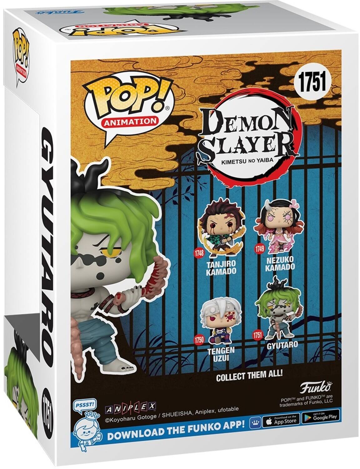Funko POP! Anime: Demon Slayer Gyutaro Collectibles Multicolor ...