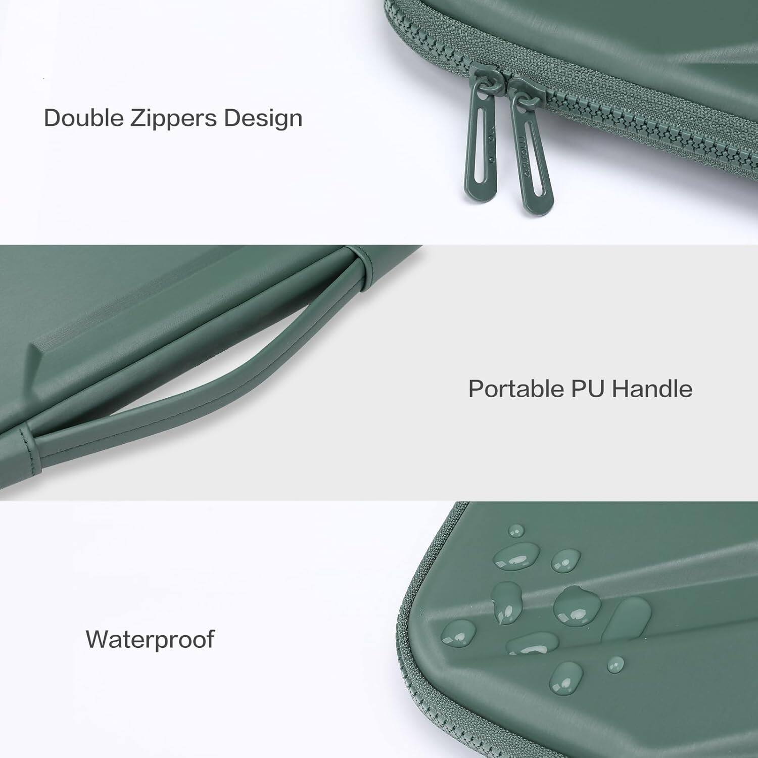 mosiso Laptop Sleeve 15 15.6 inch Waterproof Shockproof EVA Hard Shell ...
