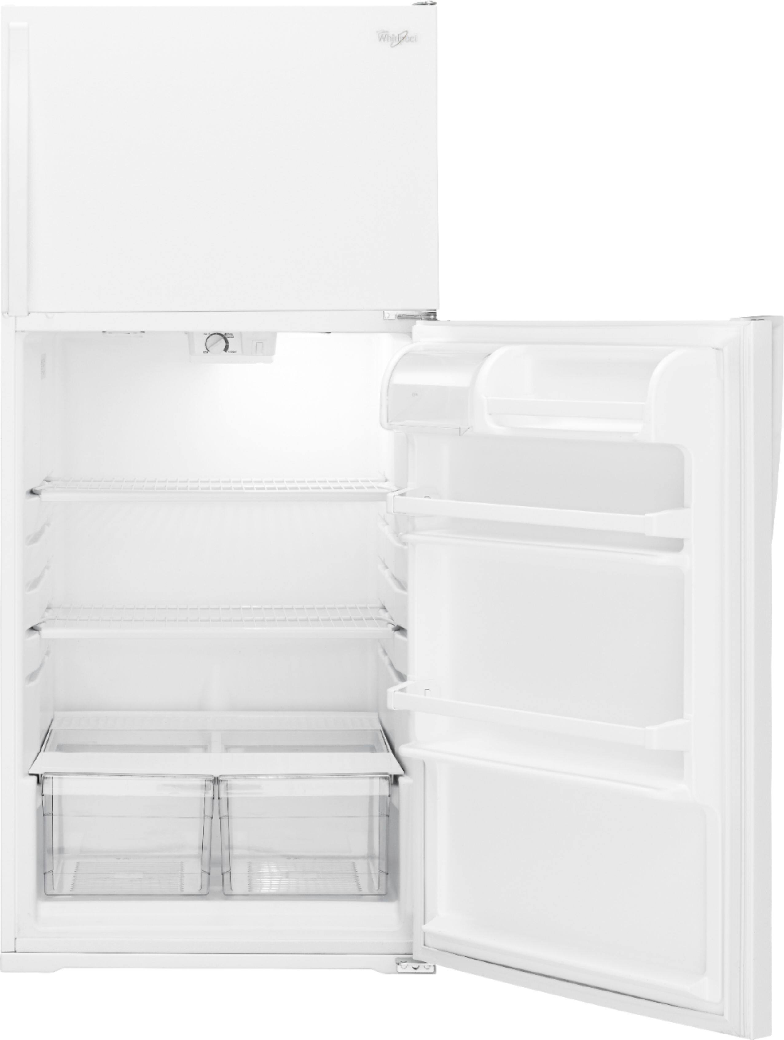 Whirlpool 14.3 Cu. Ft. Top Freezer Refrigerator White WRT134TFDW - Best Buy
