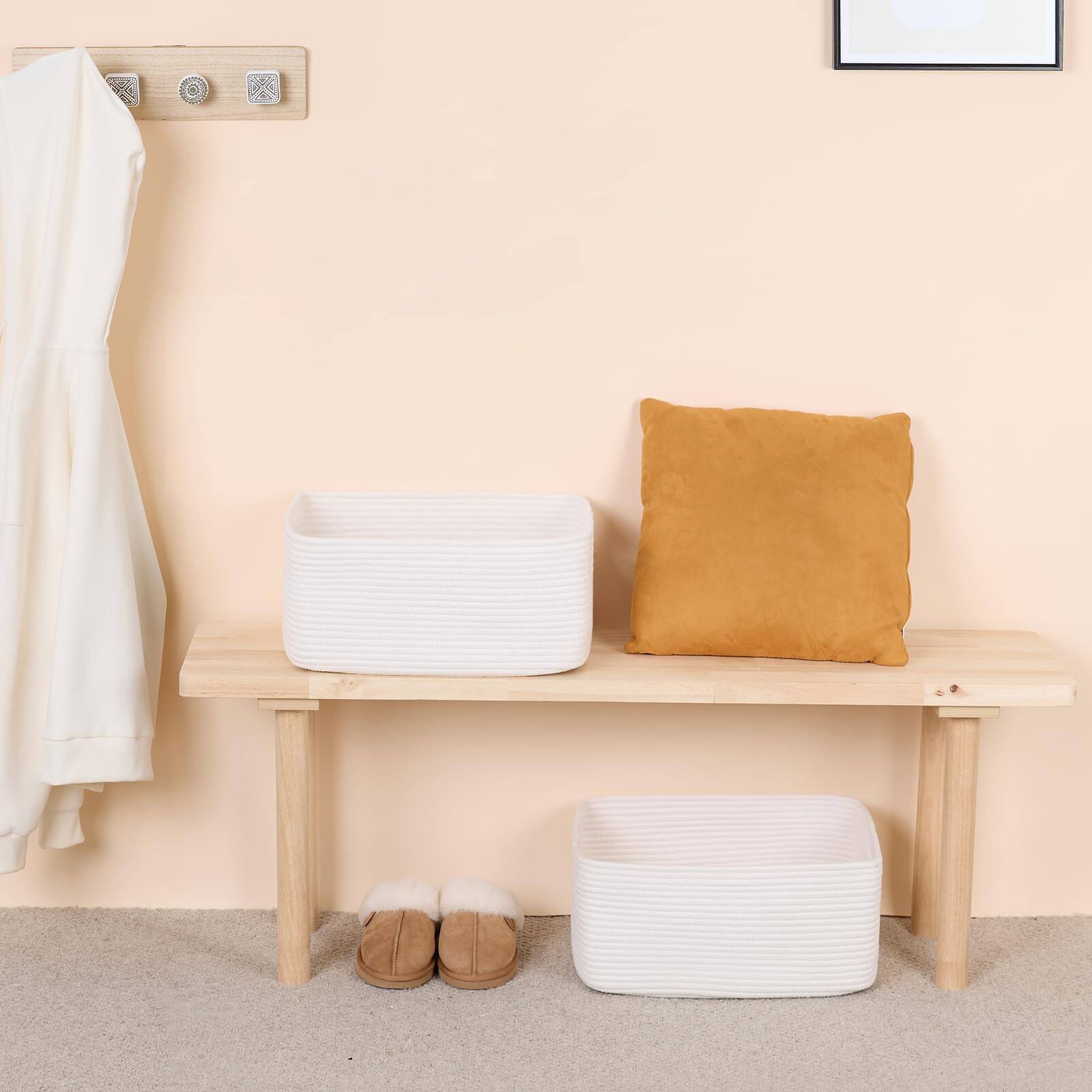 Dapper Styles Storage Baskets For Organizing Closet Shelf Clothes ...