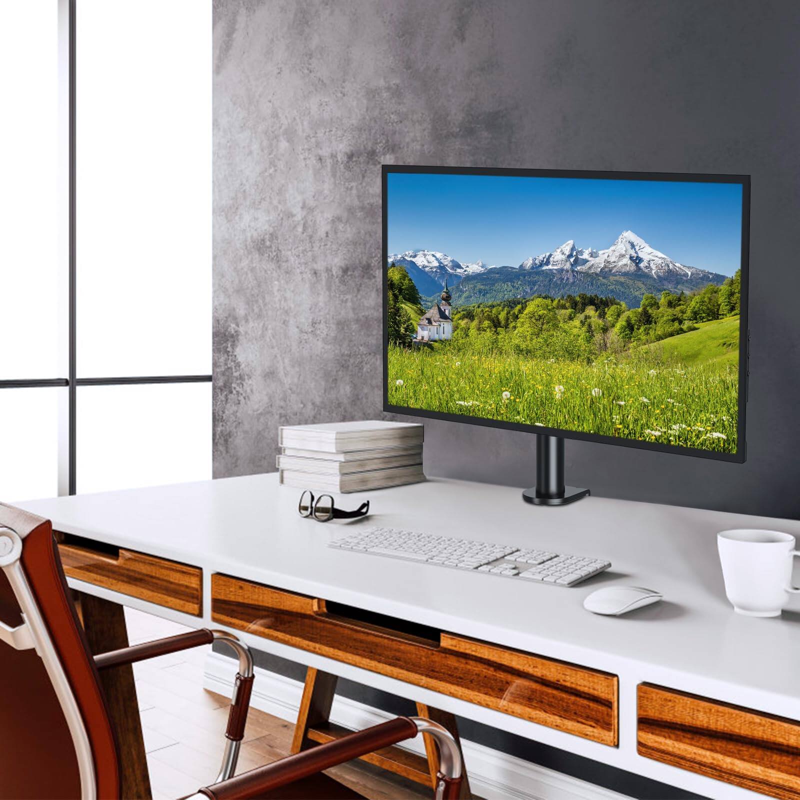 Hirose Alice Single Monitor Mount Adjustable Stand For Max 32 Inch Flat ...