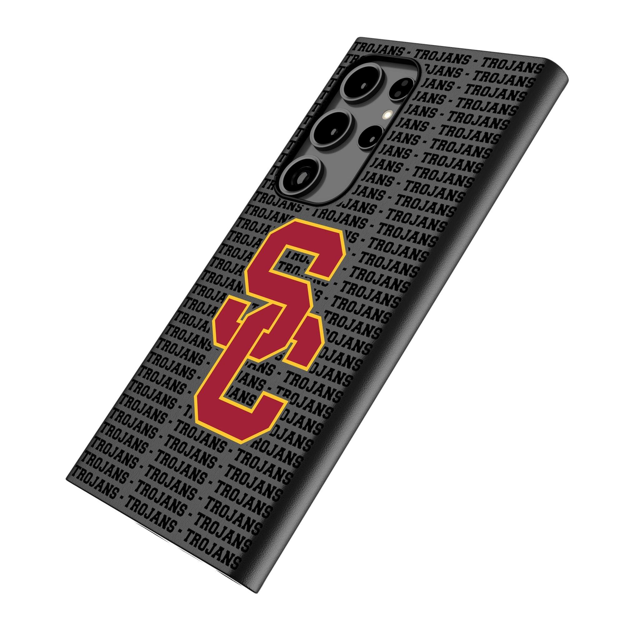 Keyscaper NCAA USC Trojans Text Backdrop Galaxy Magnetic Bump Case S24 ...