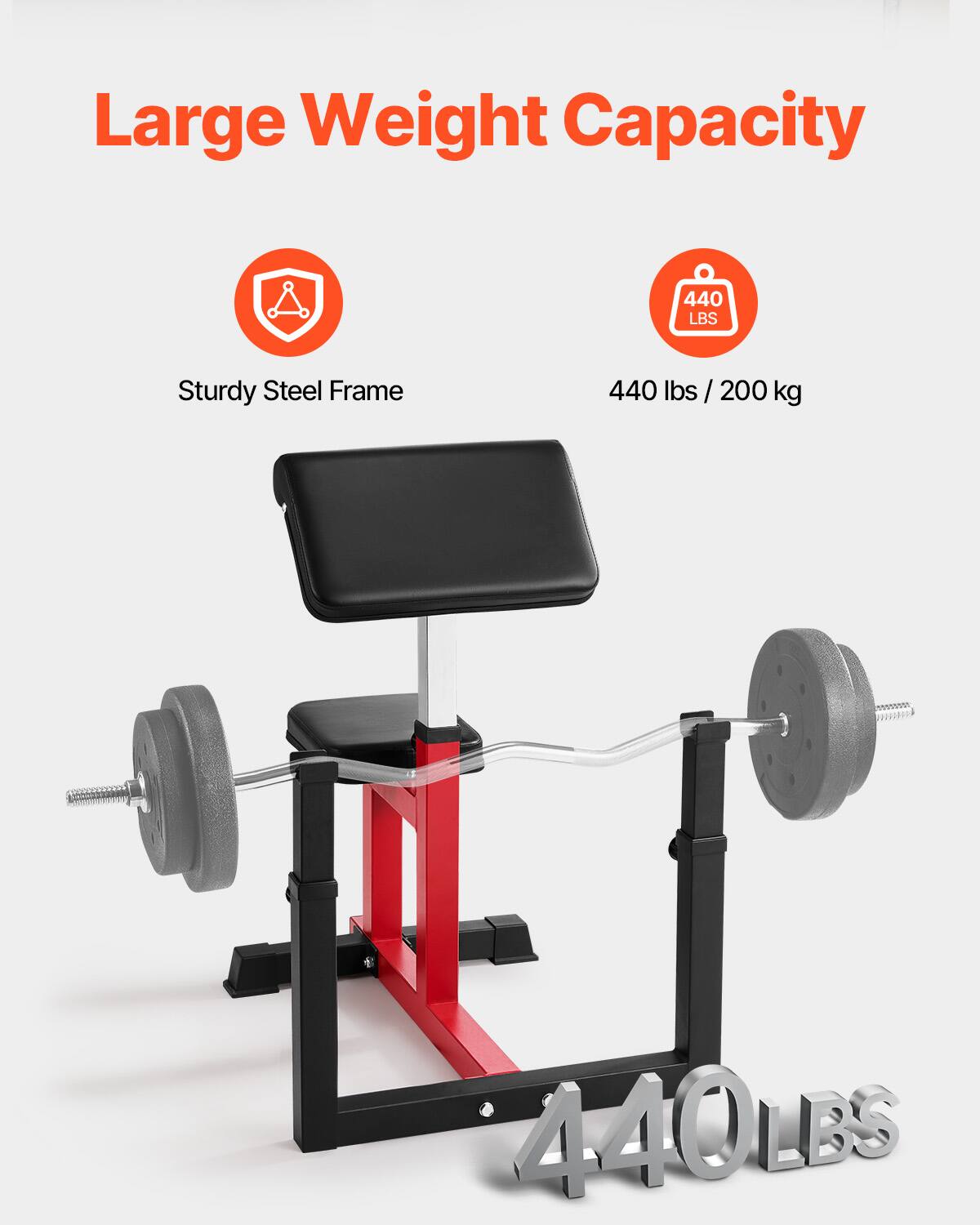 VEVOR Weight Bench with Leg Extension, Strength Training Benches, Max ...