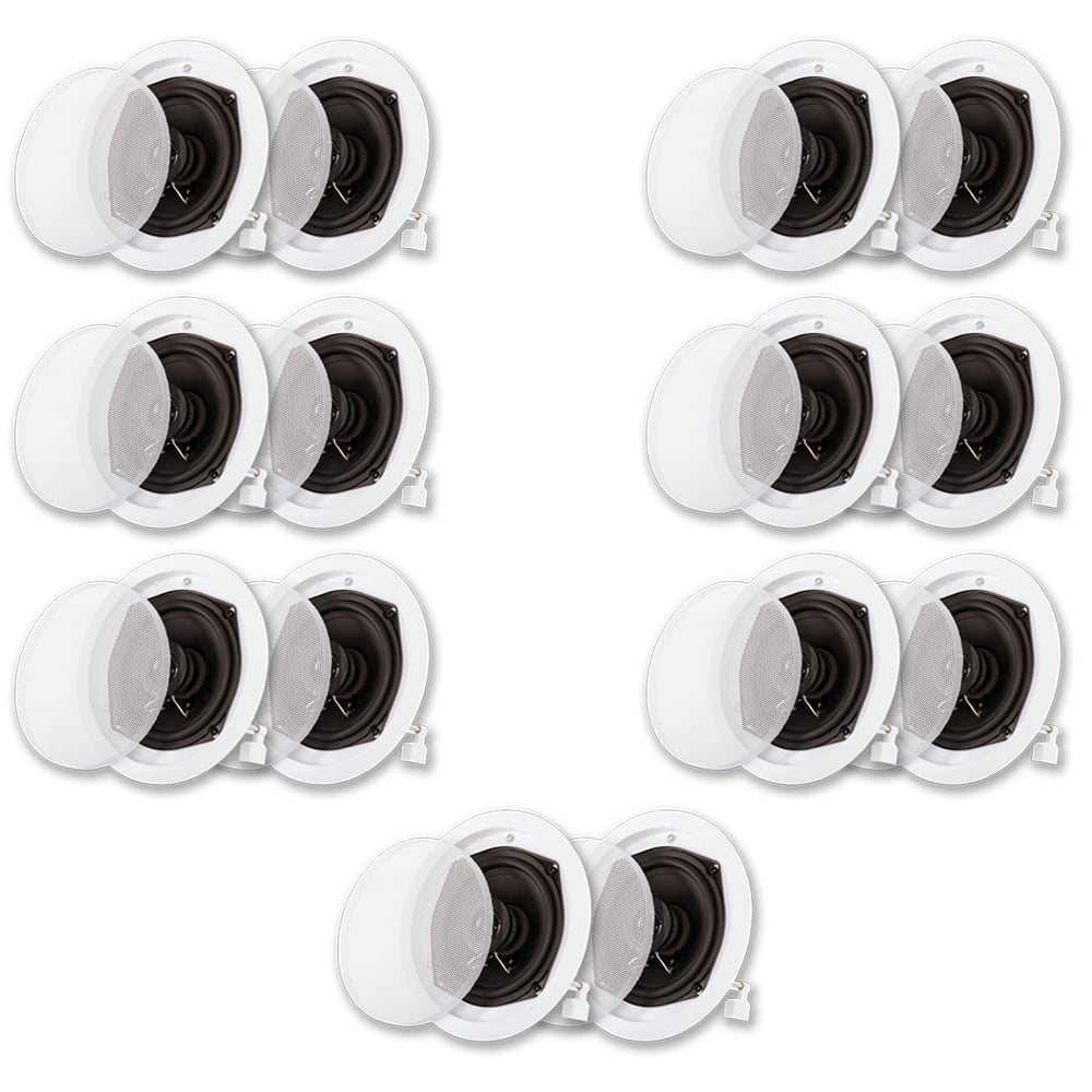Acoustic Audio by Goldwood - R191 in Ceiling/in Wall Speaker 7 Pair ...