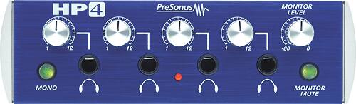 PreSonus 4 Channel Headphone Amplifier Blue HP4 - Best Buy