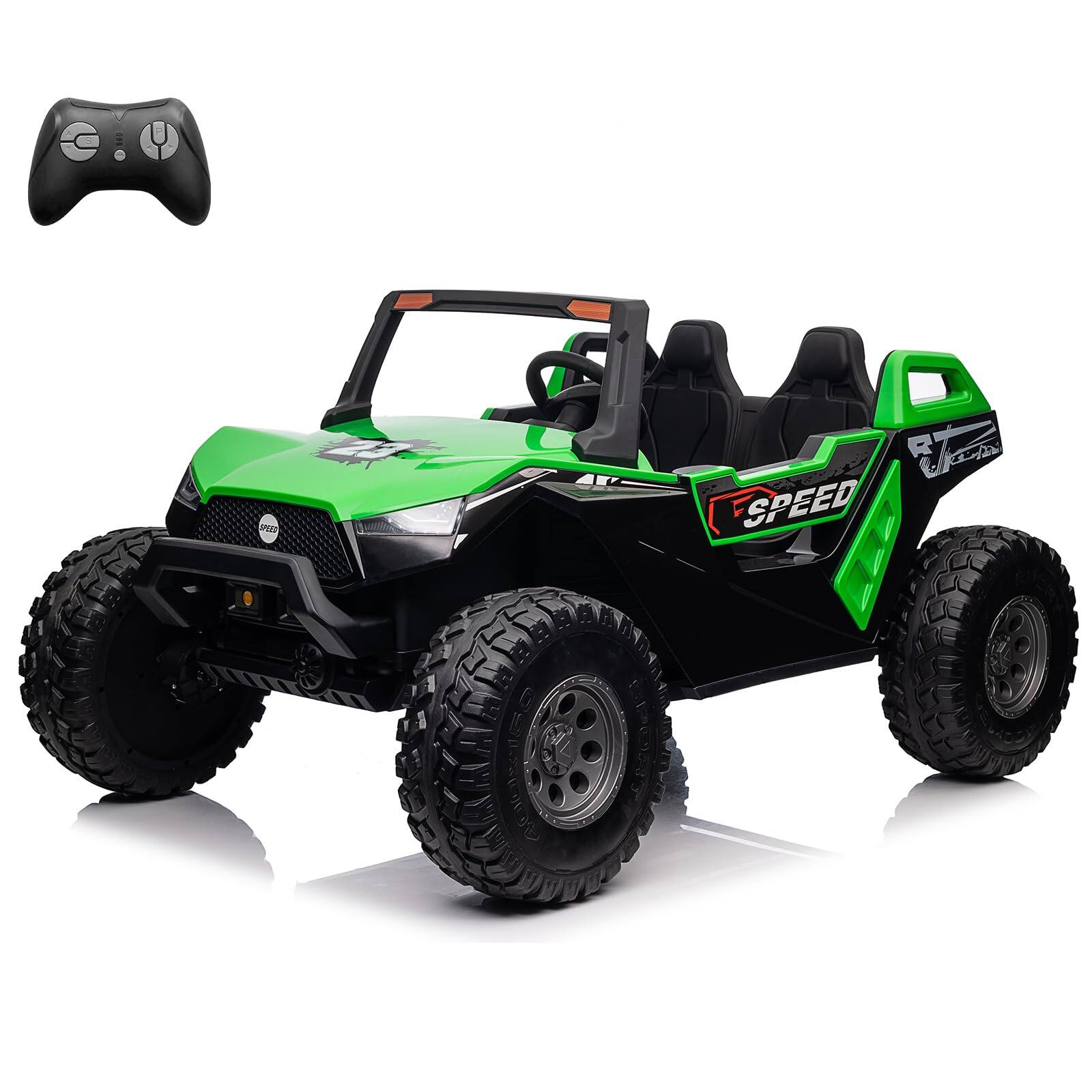 GARVEE 24V 2 Seater Kids UTV | Parent Remote + 3rd Seat, 4WD, 140 lbs Capacity & All Terrain ...