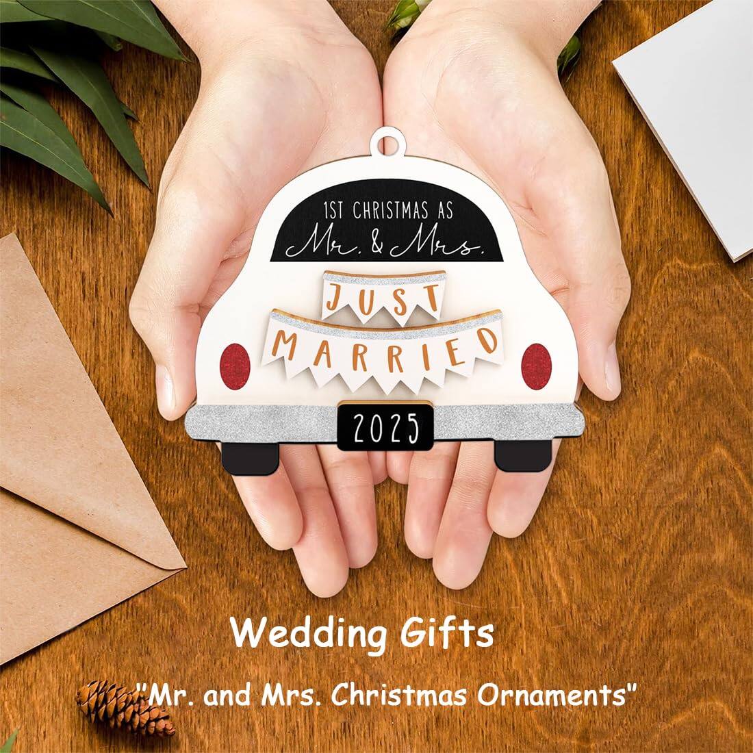 Paradigms Interiors First Christmas Married Ornament 2025 Our As Mr And ...