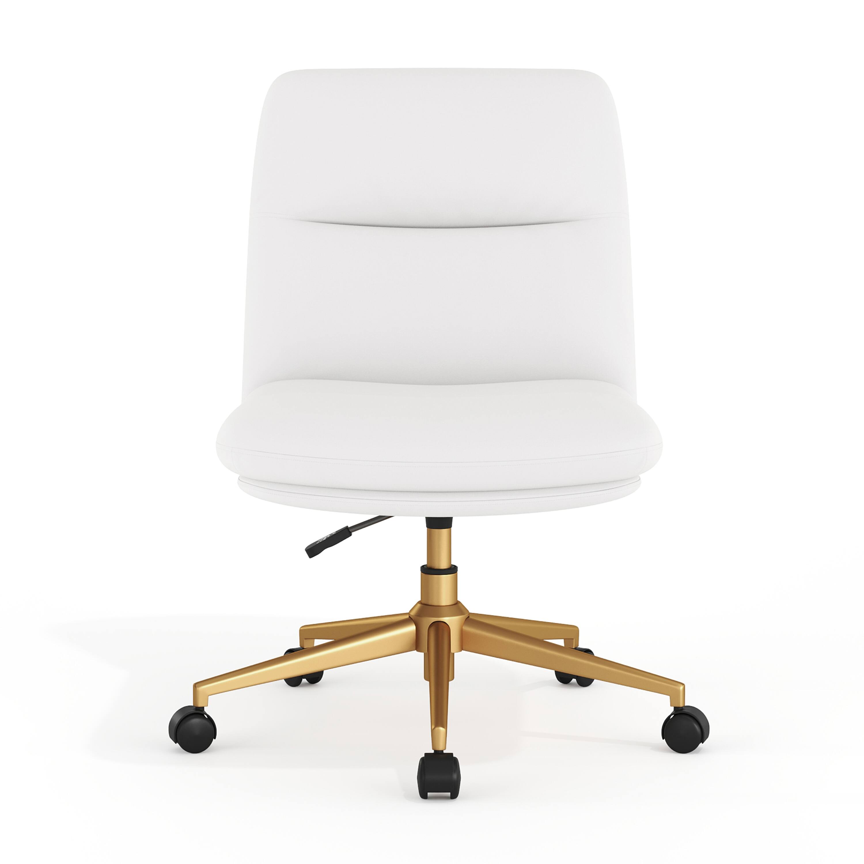 Emma + Oliver Mid Back Swivel Office Chair with Padded Upholstery ...