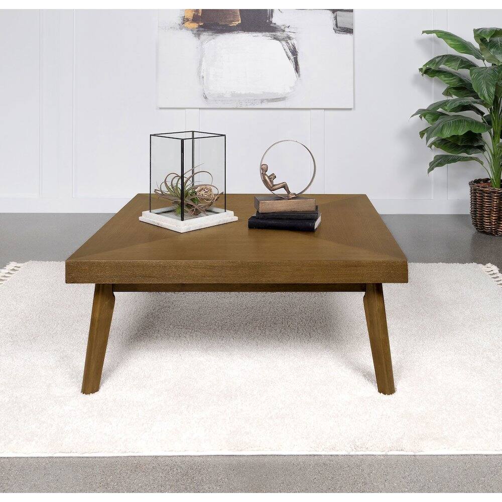 Coaster Co. of America Westerly Square Wood Coffee Table Walnut Brown ...