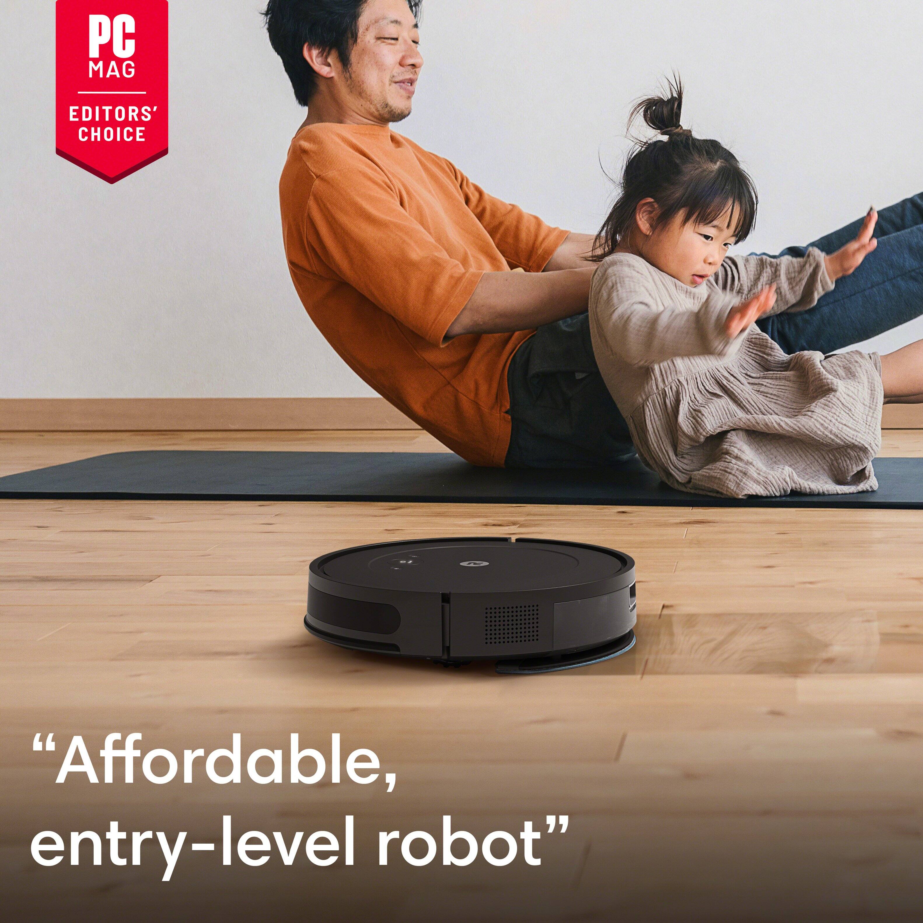 iRobot Roomba Combo Essential robot vacuum and mop (Y0140) Black ...