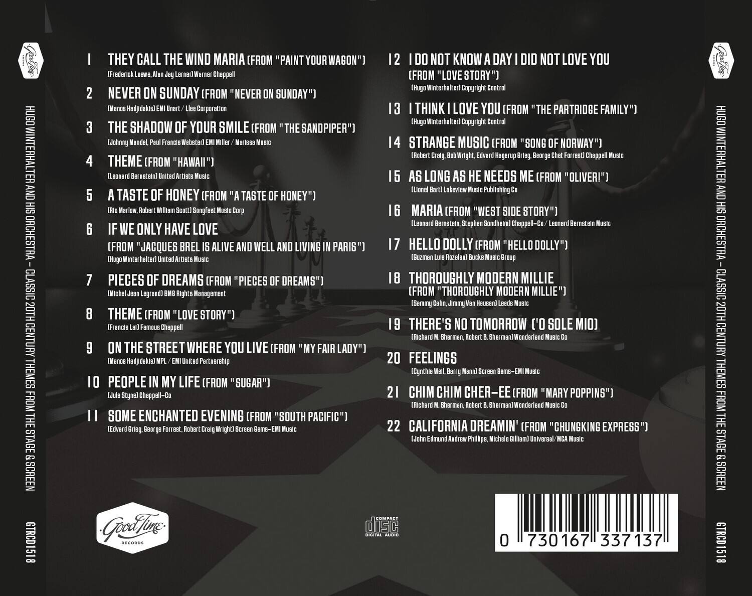 Hugo Winterhalter & His Orchestra Classic 20th Century Themes from the ...