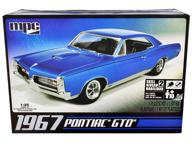 Skill 2 Model Kit 1967 Pontiac GTO 1/25 Scale Model by MPC Blue - Best Buy