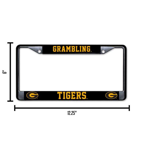 Rico Industries Grambling State Tigers Black Metal (2) License Plate ...