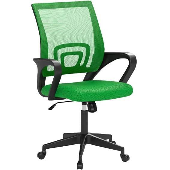 SlickBlue Modern Mid Back Ergonomic Office Chair – Mesh Desk Chair with ...