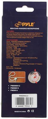 Pyle In Ear Back Electret Microphone PMEMS13 - Best Buy