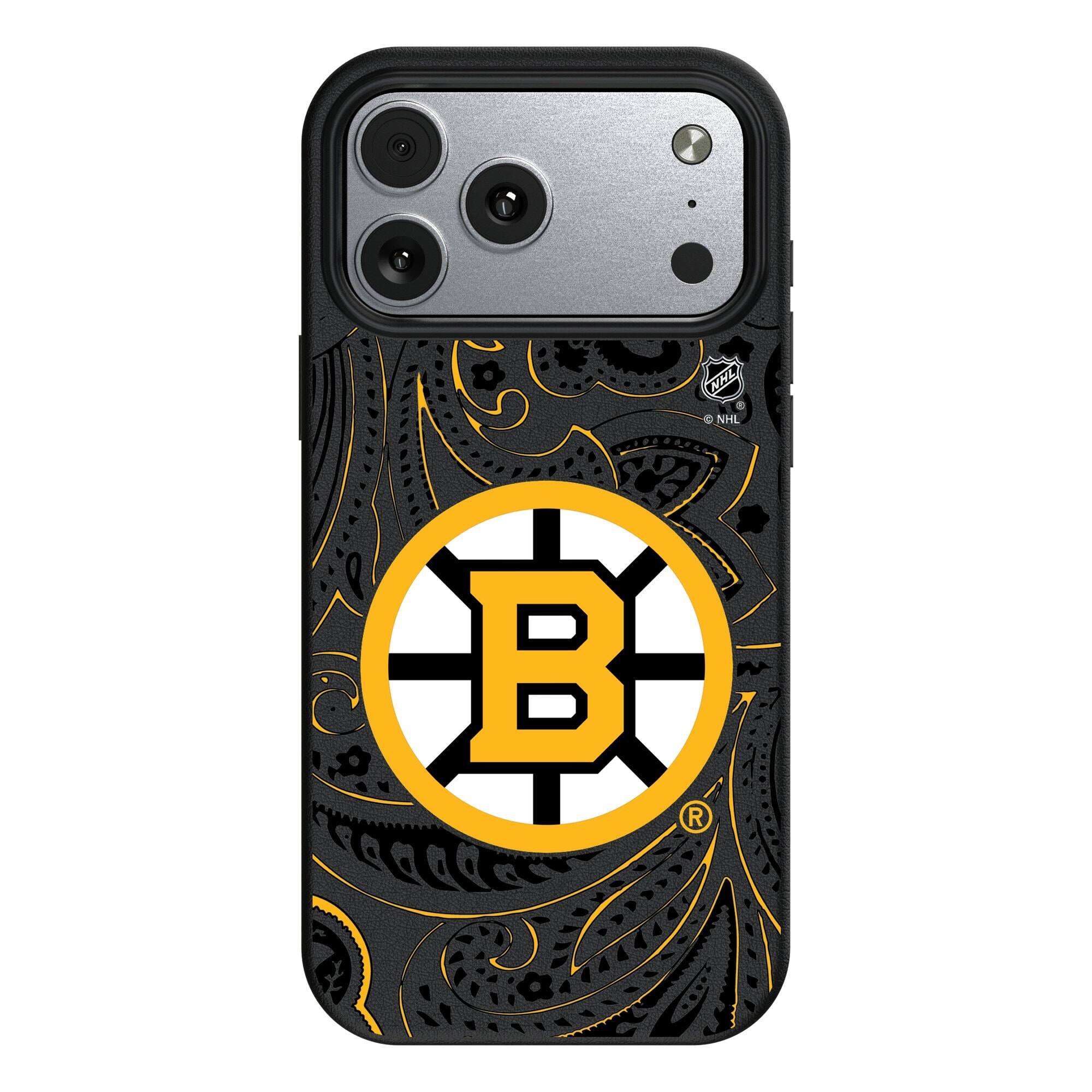 Keyscaper NHL Boston Bruins Paisley iPhone Magnetic Bump Case 15 Pro ...