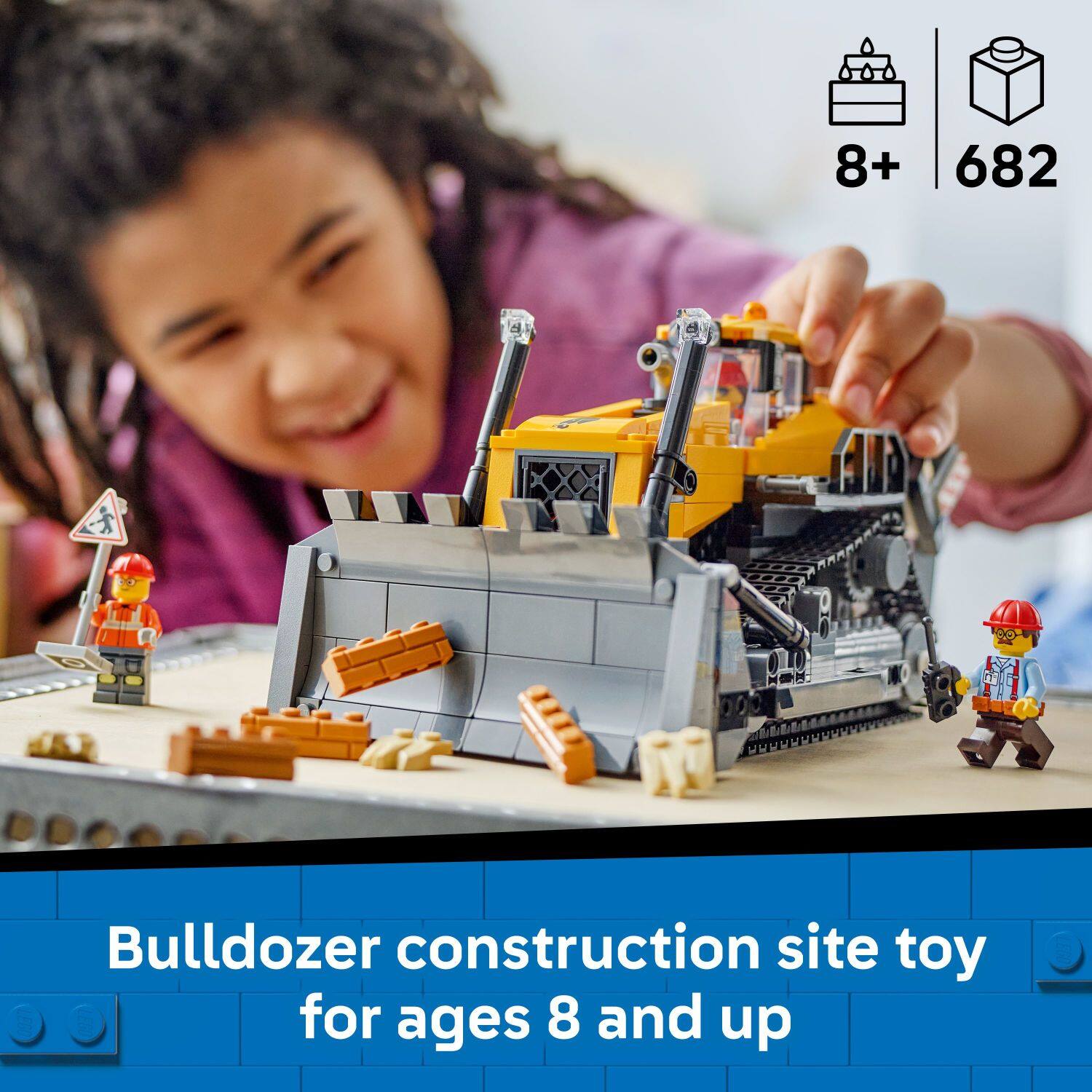 LEGO City Yellow Bulldozer Construction Site 60466 6526309 - Best Buy