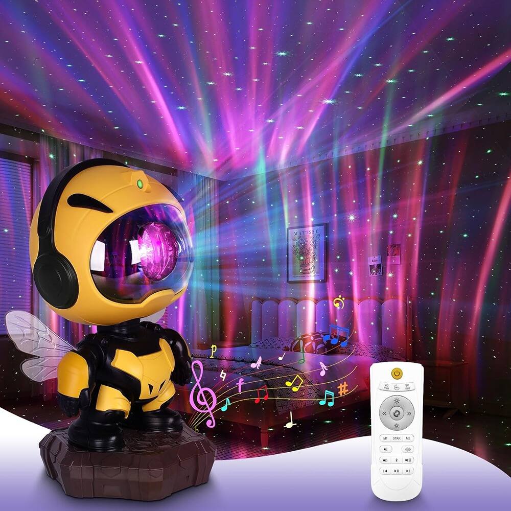ACJPR Star Galaxy Projector – Little Bee Design, Remote & Timer, Kids ...