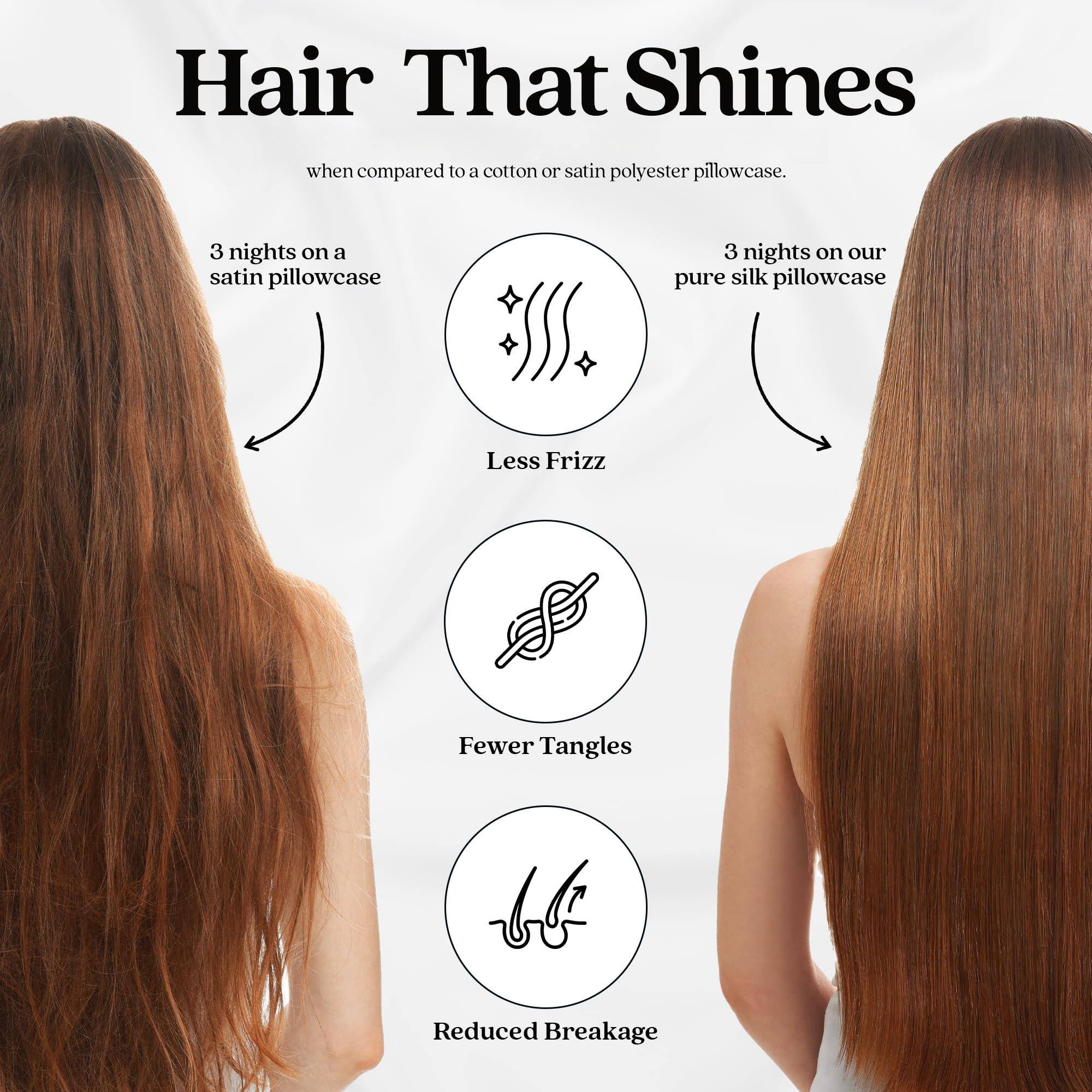 MAGICAL RUBS Pure Silk Pillowcase [100% 6a Mulberry 22 Momme] Pillow ...