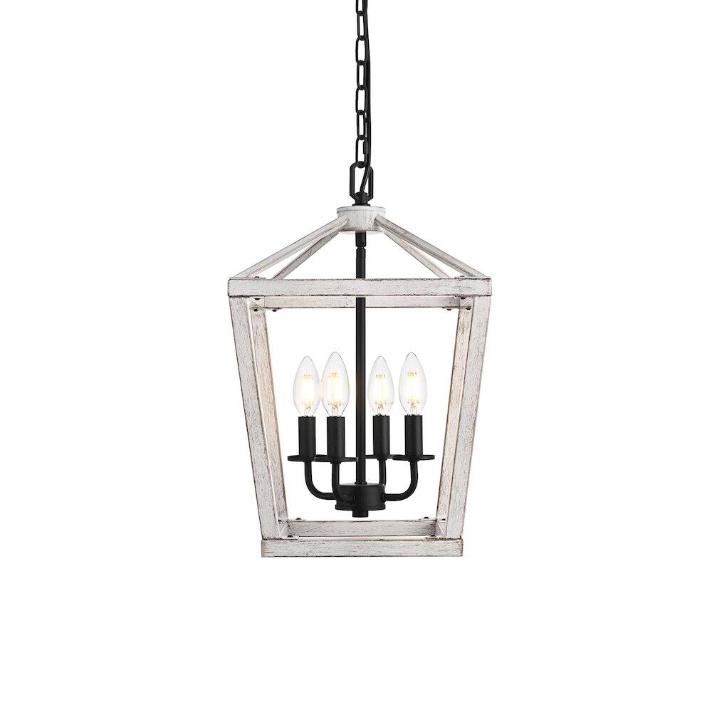 Living District Gage 12 inch Latern Pendant in Weathered White And ...