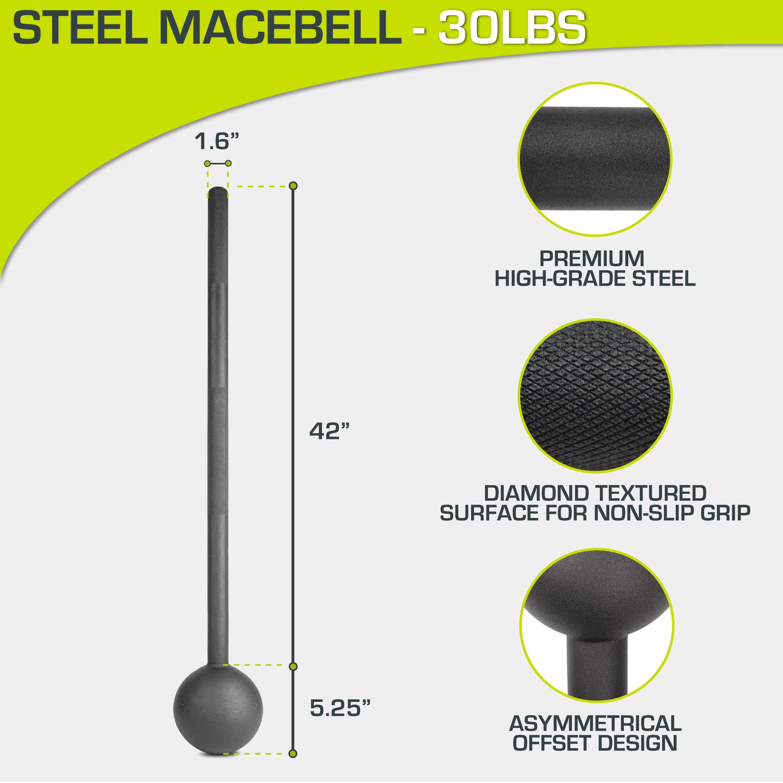 ProsourceFit Steel Macebell, 30 lb Black ps-5100-smb-30 - Best Buy