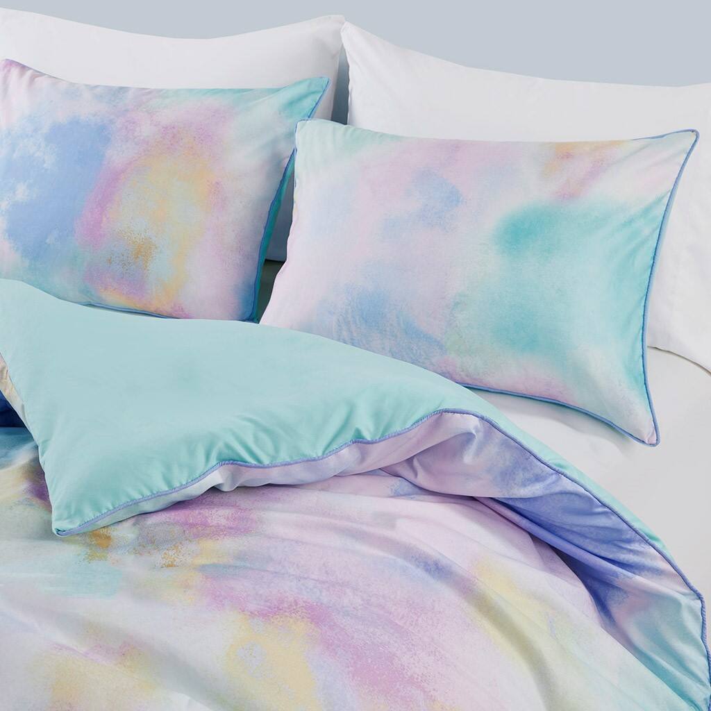 Gracie Mills Orion Dreamscape Watercolor Tie Dye Comforter Set with ...