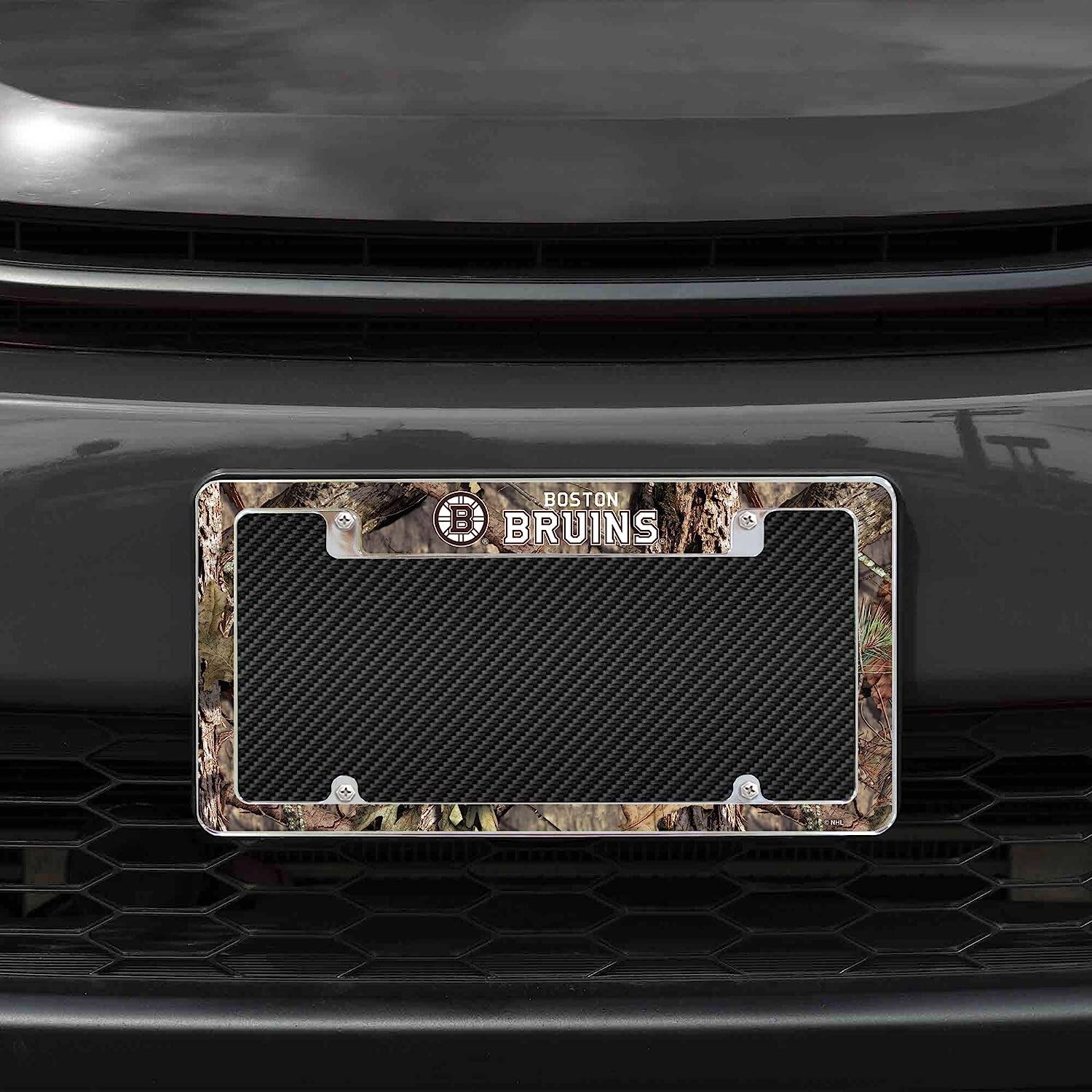 Rico Industries Boston Bruins Chrome Metal License Plate Frame with ...