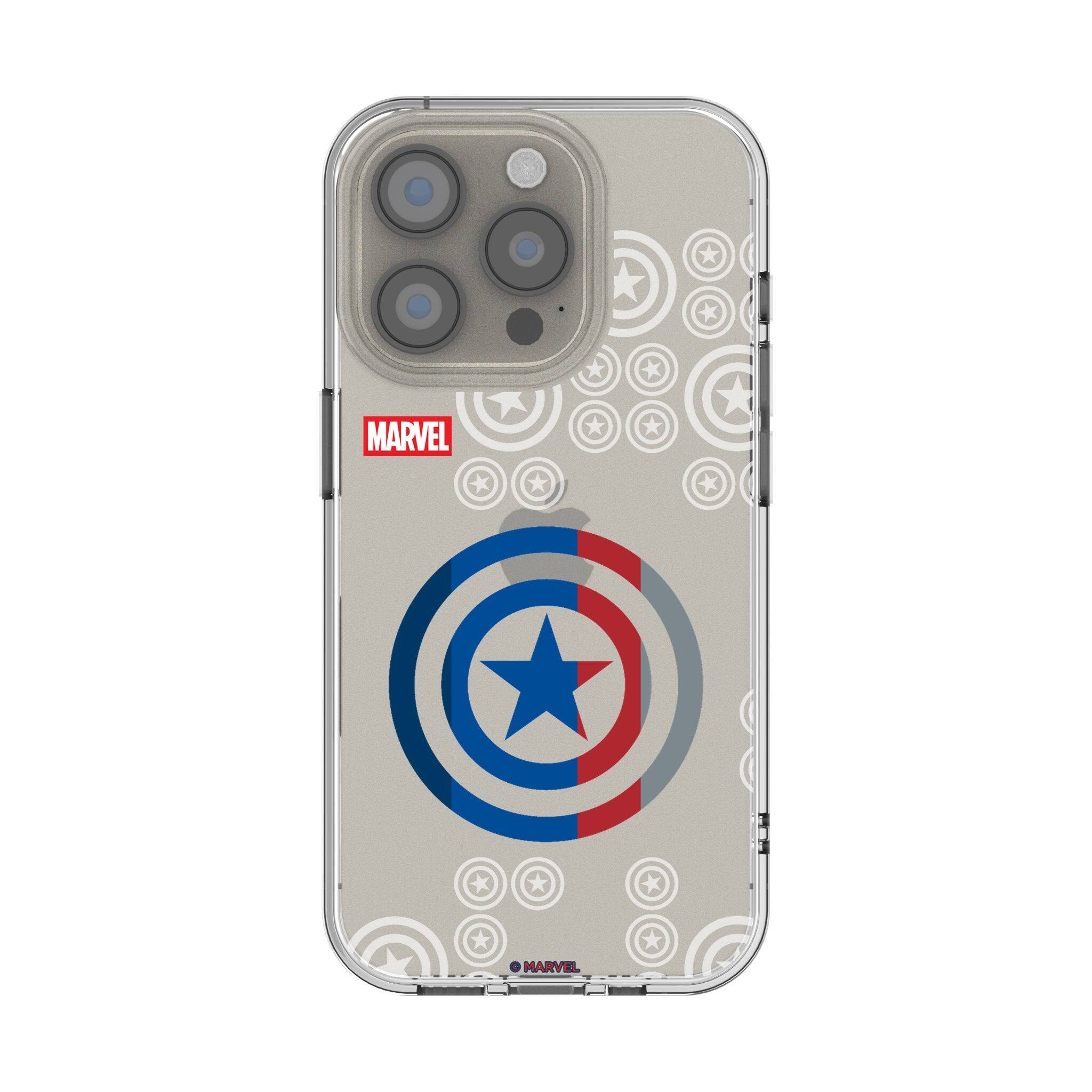 Keyscaper Marvel Sigil Clear Phone Case Apple iPhone 15 Captain America ...