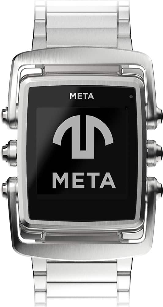 Best Buy: MetaWatch M1 Smartwatch 42mm Stainless Steel Stainless Steel ...