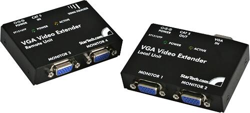 Best Buy: StarTech VGA Video Extender Over Cat-5 Kit Black ST121UTP