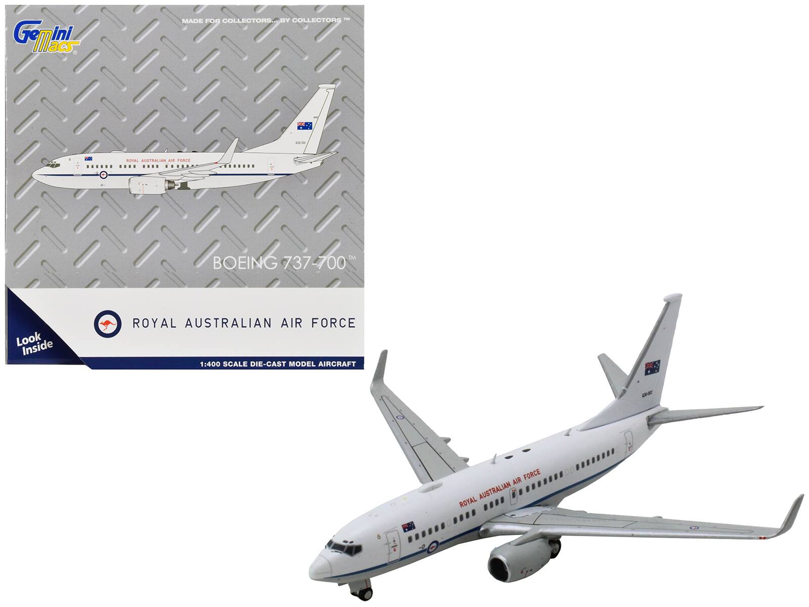 GeminiJets Boeing 737 700 Royal Australian Air Force A36 002 White Blue ...