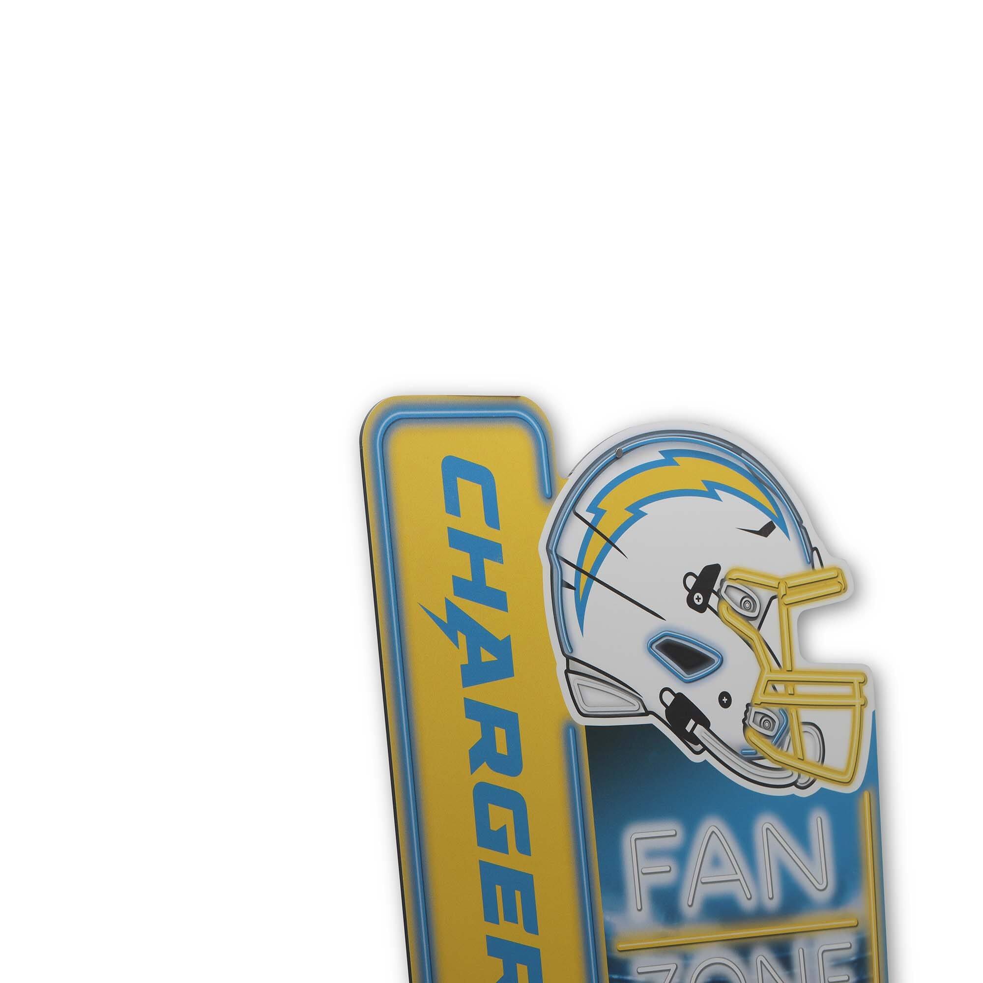 Open Road Brands Los Angeles Chargers 13" x 19.5" Fan Zone Metal Sign ...