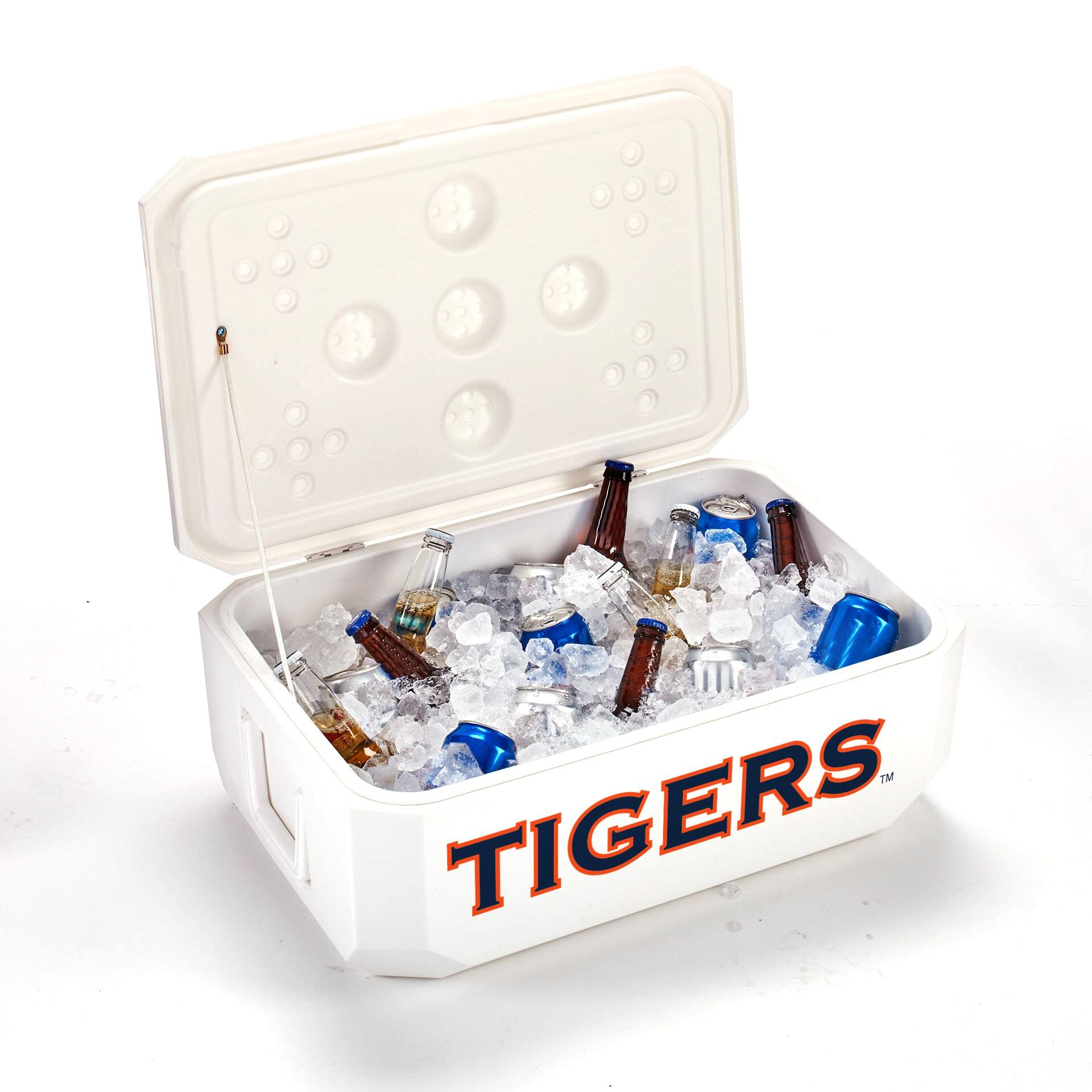 Indigo Falls Auburn Tigers 40 Can Cornhole Cooler White 201121483 ...