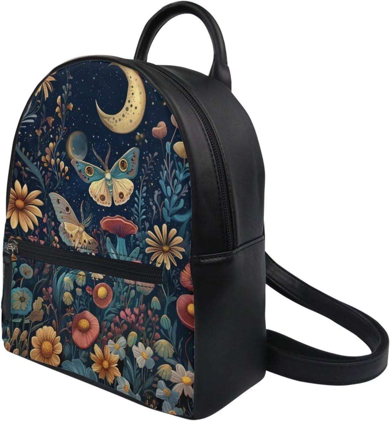 Live At Space Cozeyat Backpack Purse Mushroom Small Women Leather ...