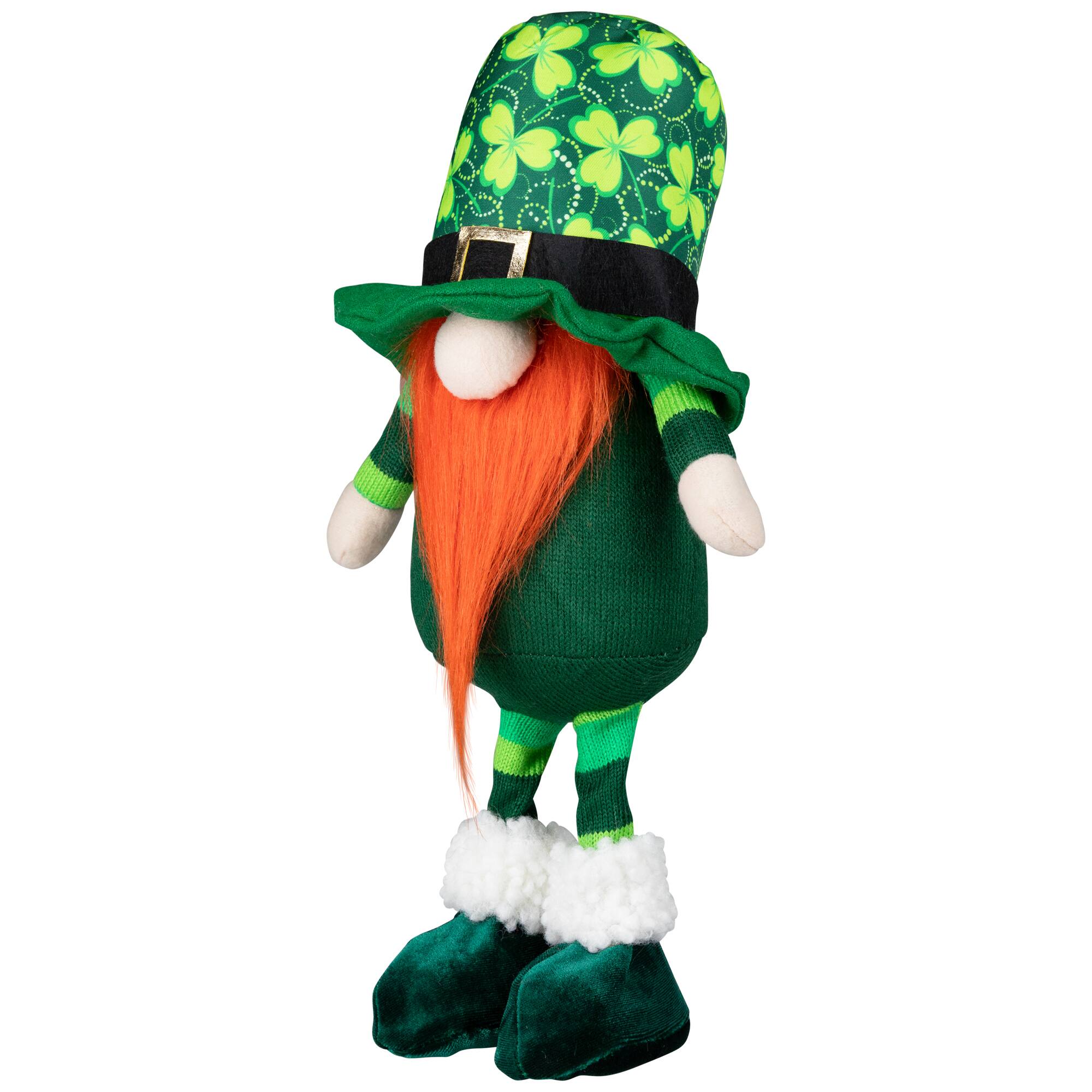 Northlight Standing Shamrock St Patrick's Day Gnome 12.5" Green ...