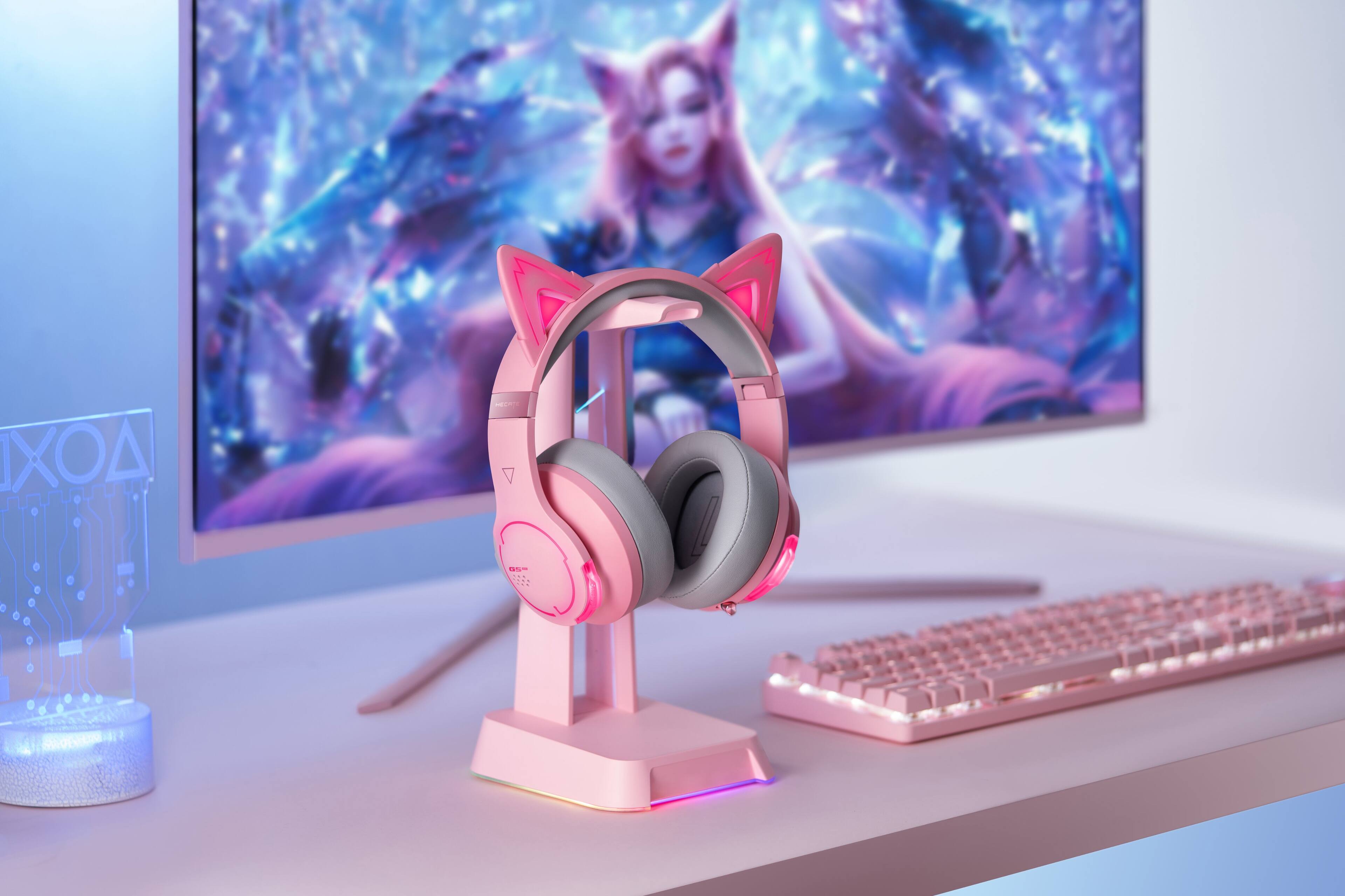 Customer Reviews: Edifier G5BT CAT Wireless Gaming Headset w/ Magnetic Cat Ears, 36 Hour Battery ...