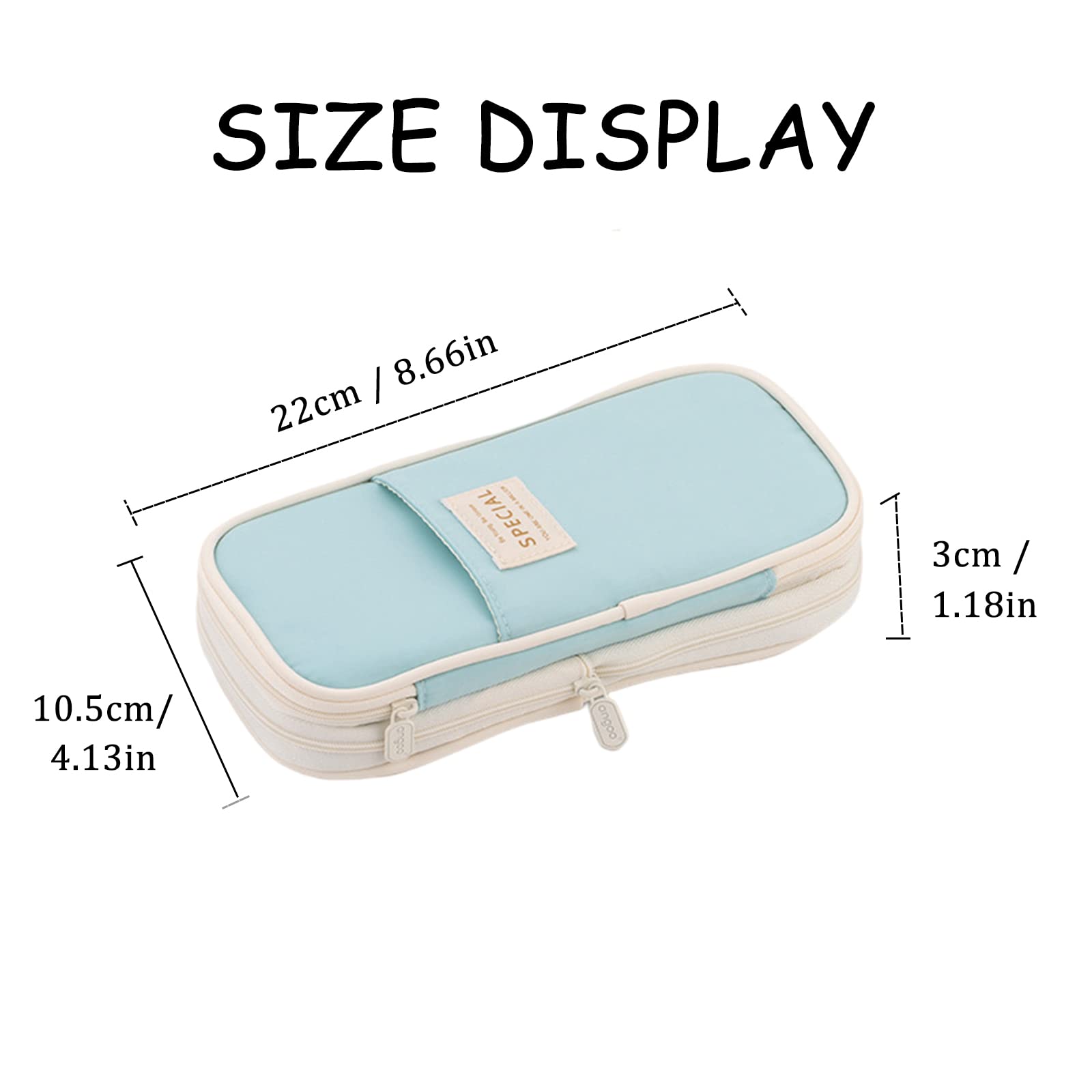 Dapper Styles Big Capacity Pencil Case Pouch Pen Box Bag To School Supplies For Teen Aesthetic ...